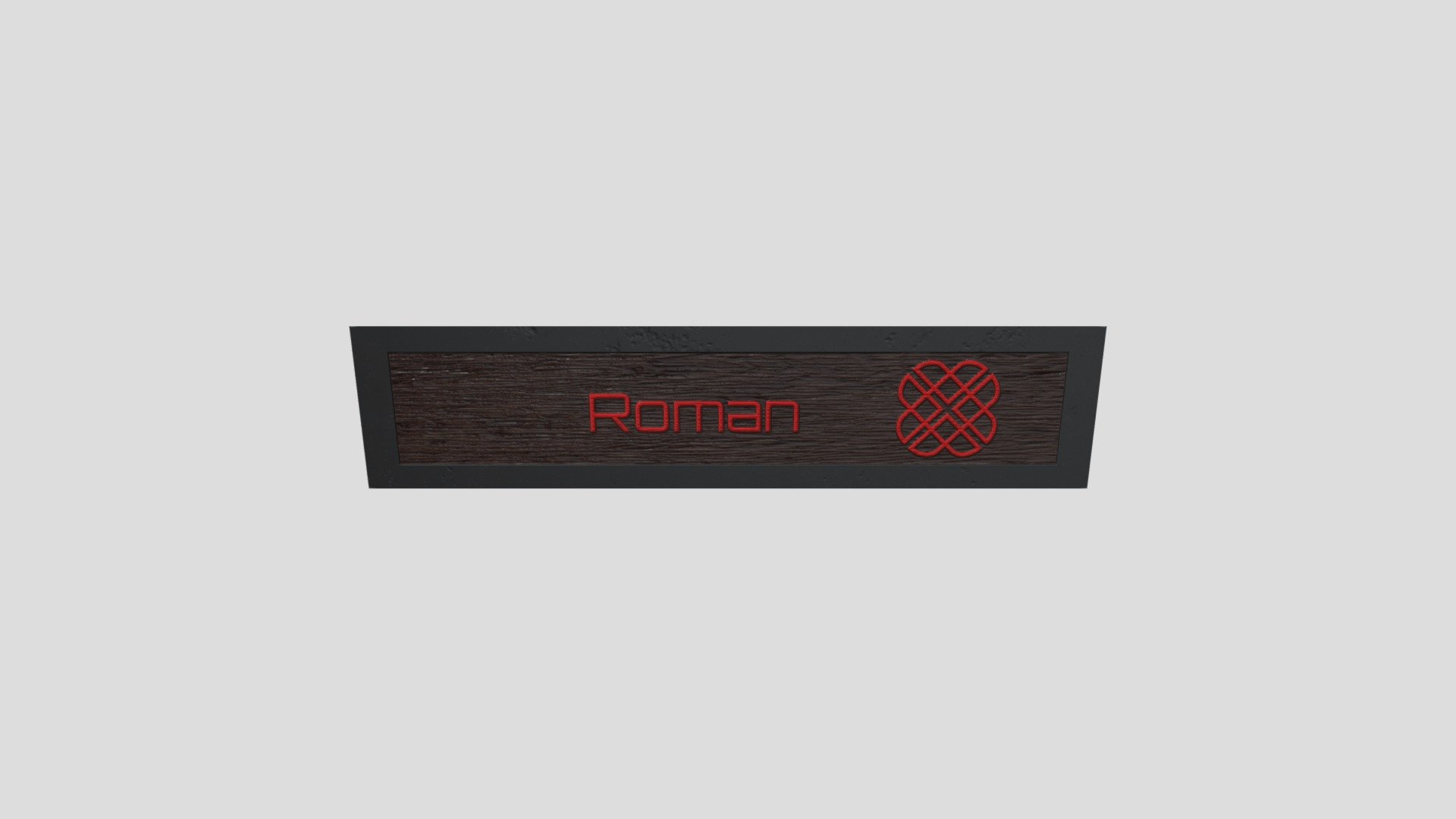 NamePlate - Download Free 3D model by RArrow [6c0c242] - Sketchfab