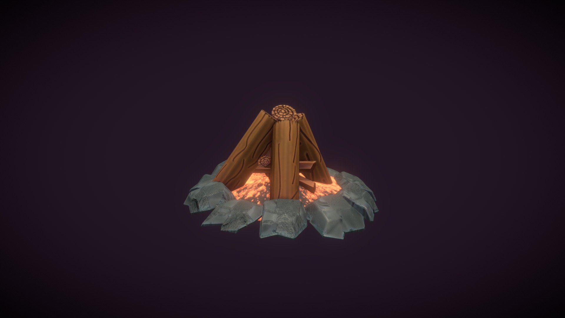 LowPoly bonfire - Download Free 3D model by LEX_GFX (@boltex360 ...