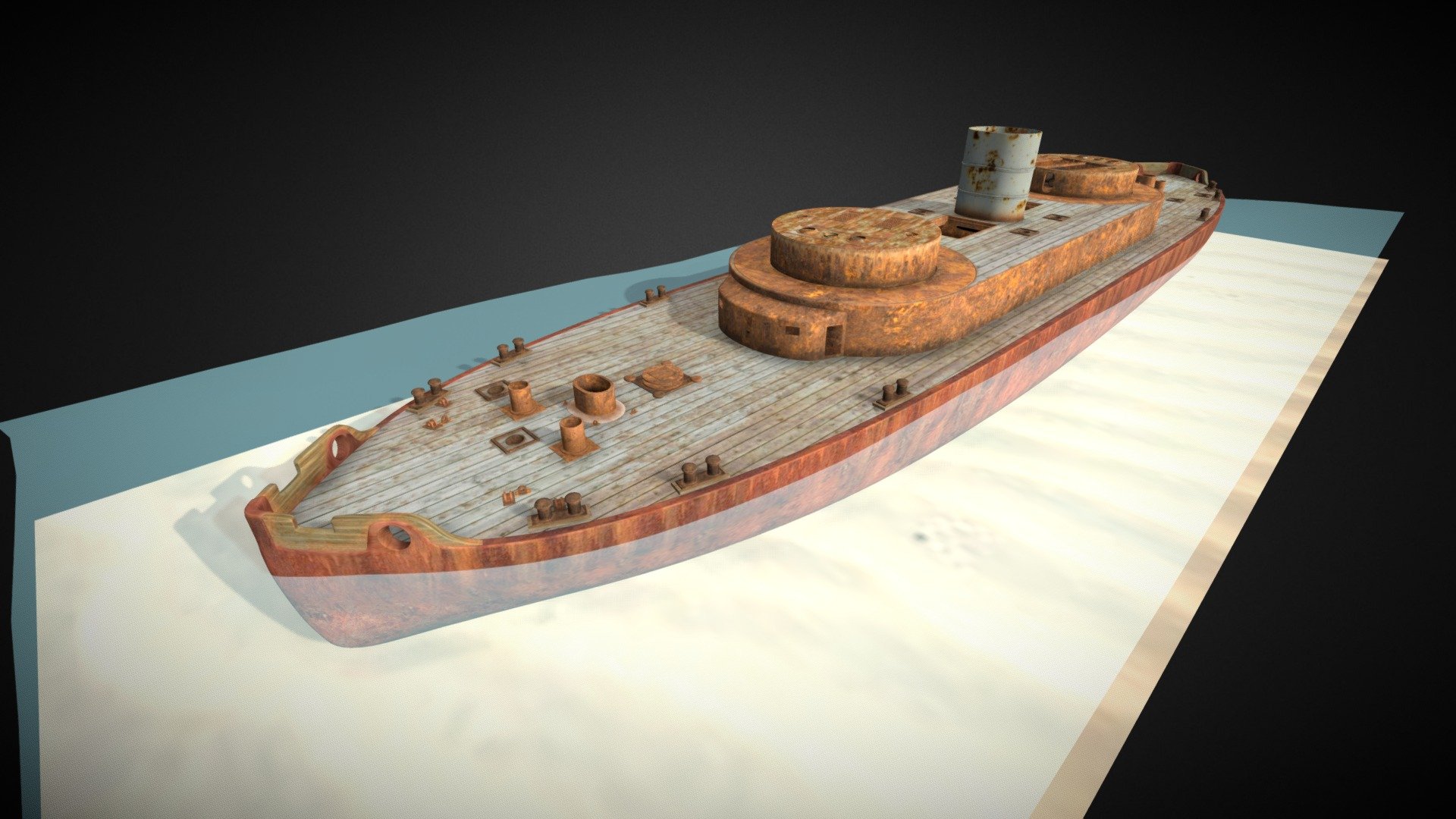 HMVS Cerberus Wreck - 3D model by Oceantia [6c0ea4b] - Sketchfab
