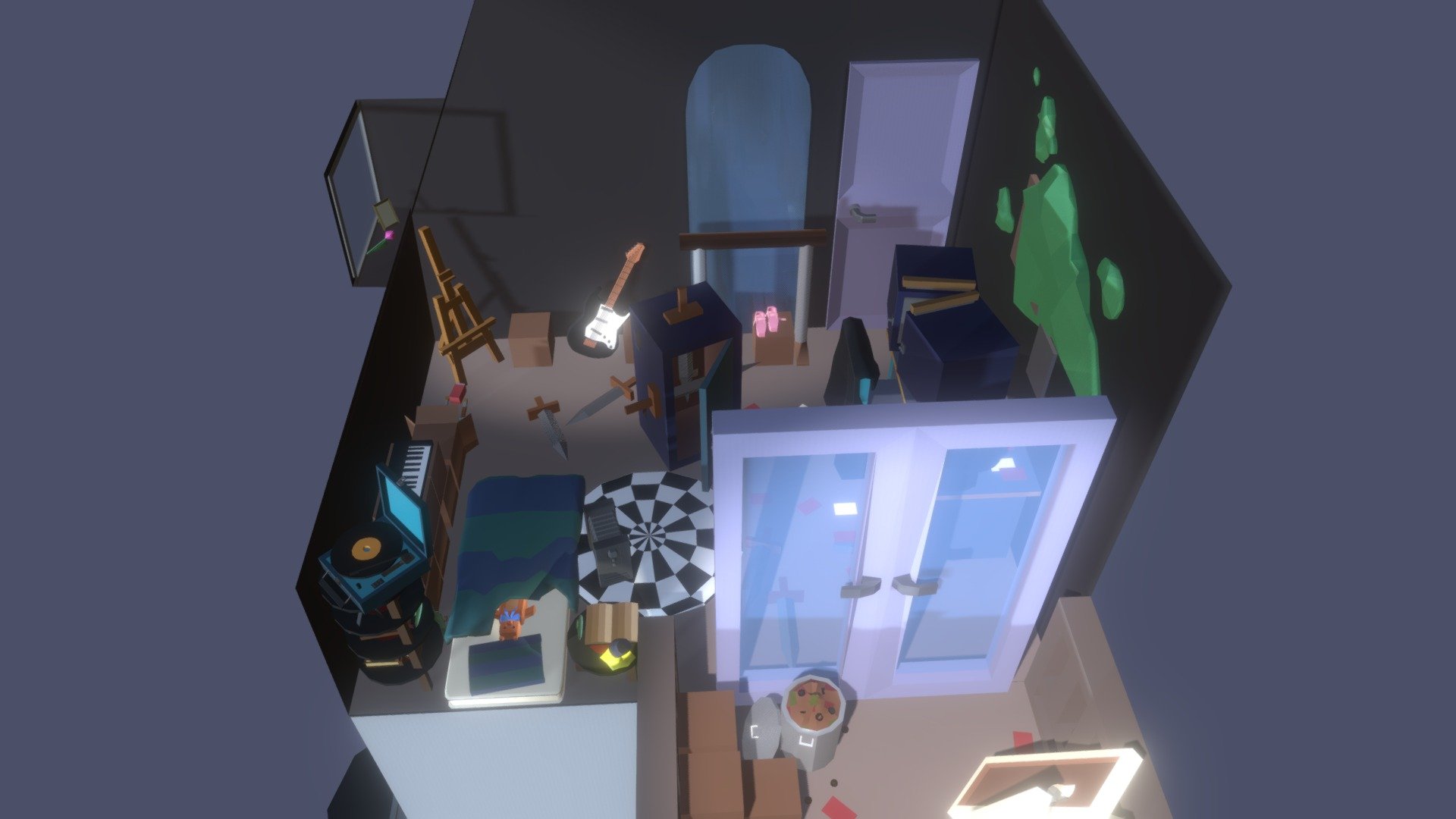 My room (Failure) artiest - 3D model by KyraWielen [6c103d0] - Sketchfab