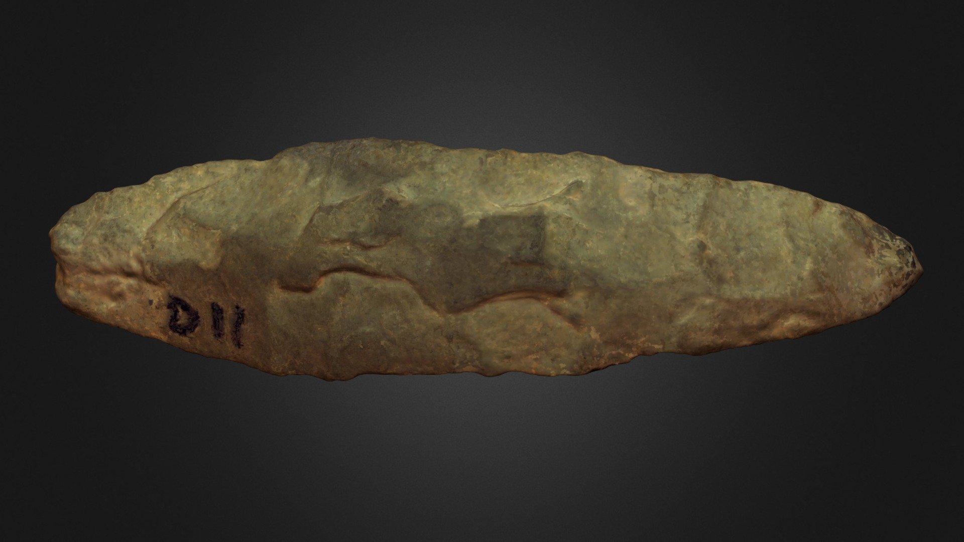 LATE PALEOINDIAN LANCEOLATE PROJECTILE POINT - 3D model by Lakehead ...