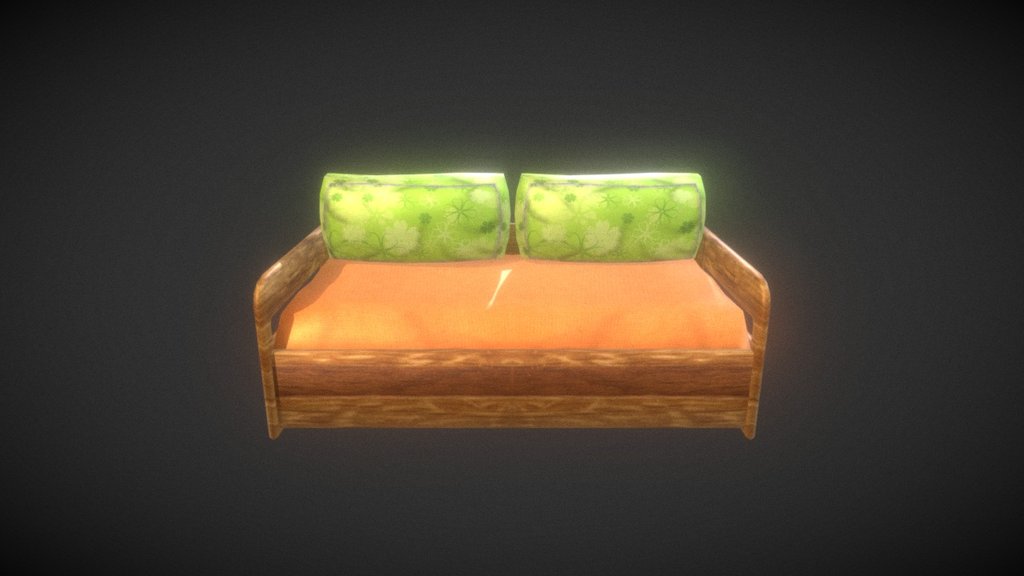 Couch - 3D model by smsithlord [6c10eef] - Sketchfab
