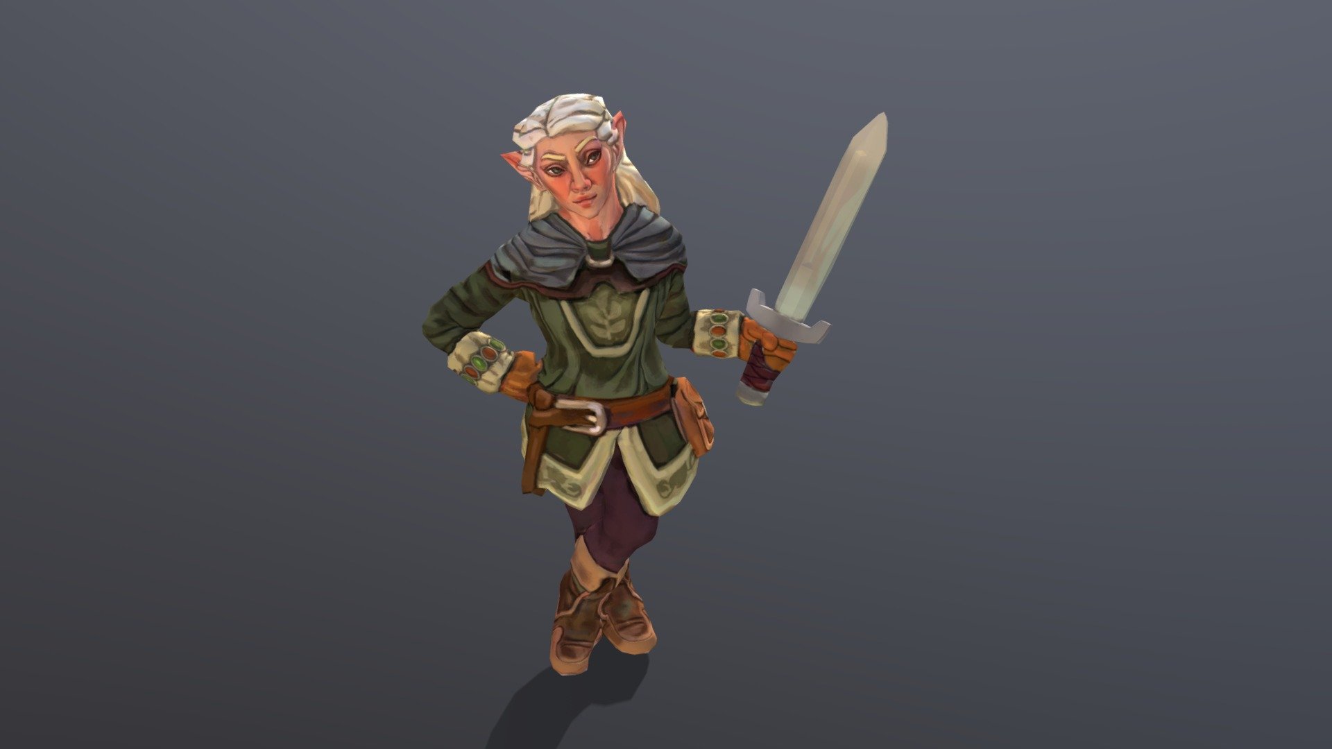HQ Female Elf - Download Free 3D model by klumsyk [6c12202] - Sketchfab
