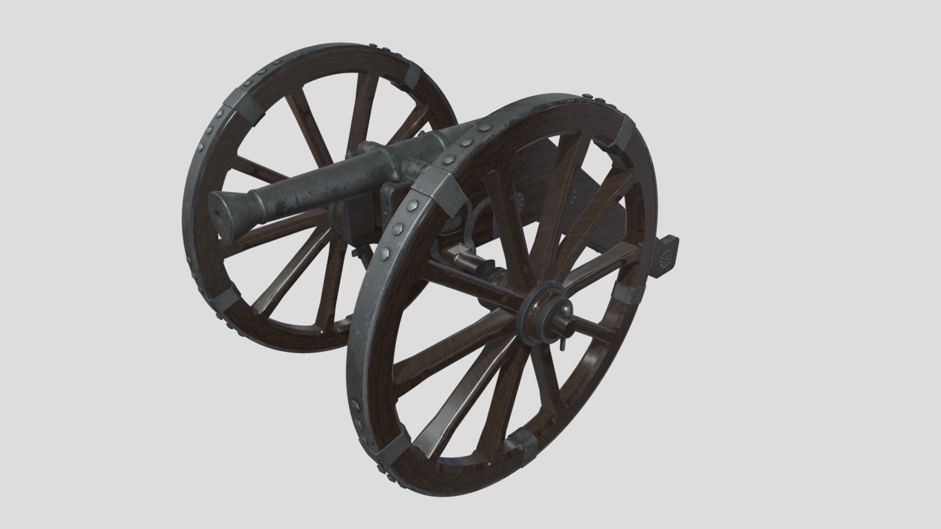 Light cannon, 18th century - 3D model by Dasketh (@dasketh_3d) [6c130a1 ...