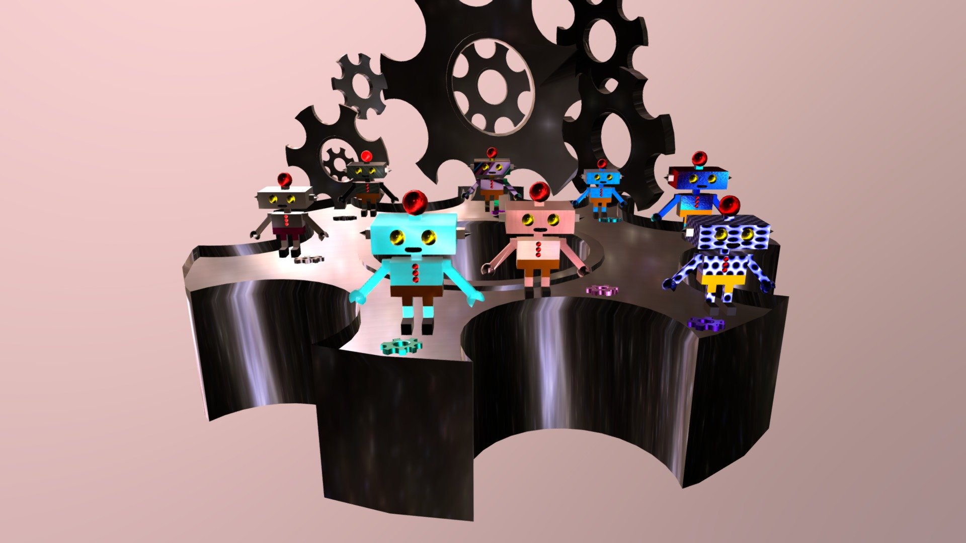 WORLD OF ROBOT - 3D model by 182993 [6c1471b] - Sketchfab