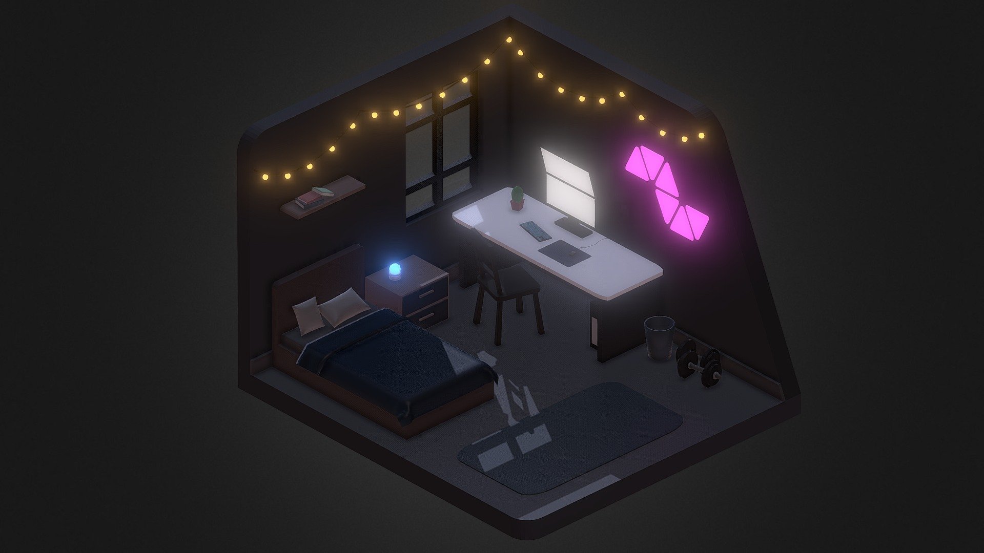 Simple Isometric Room - 3D model by Night (@TheNight0wl) [6c14fec ...