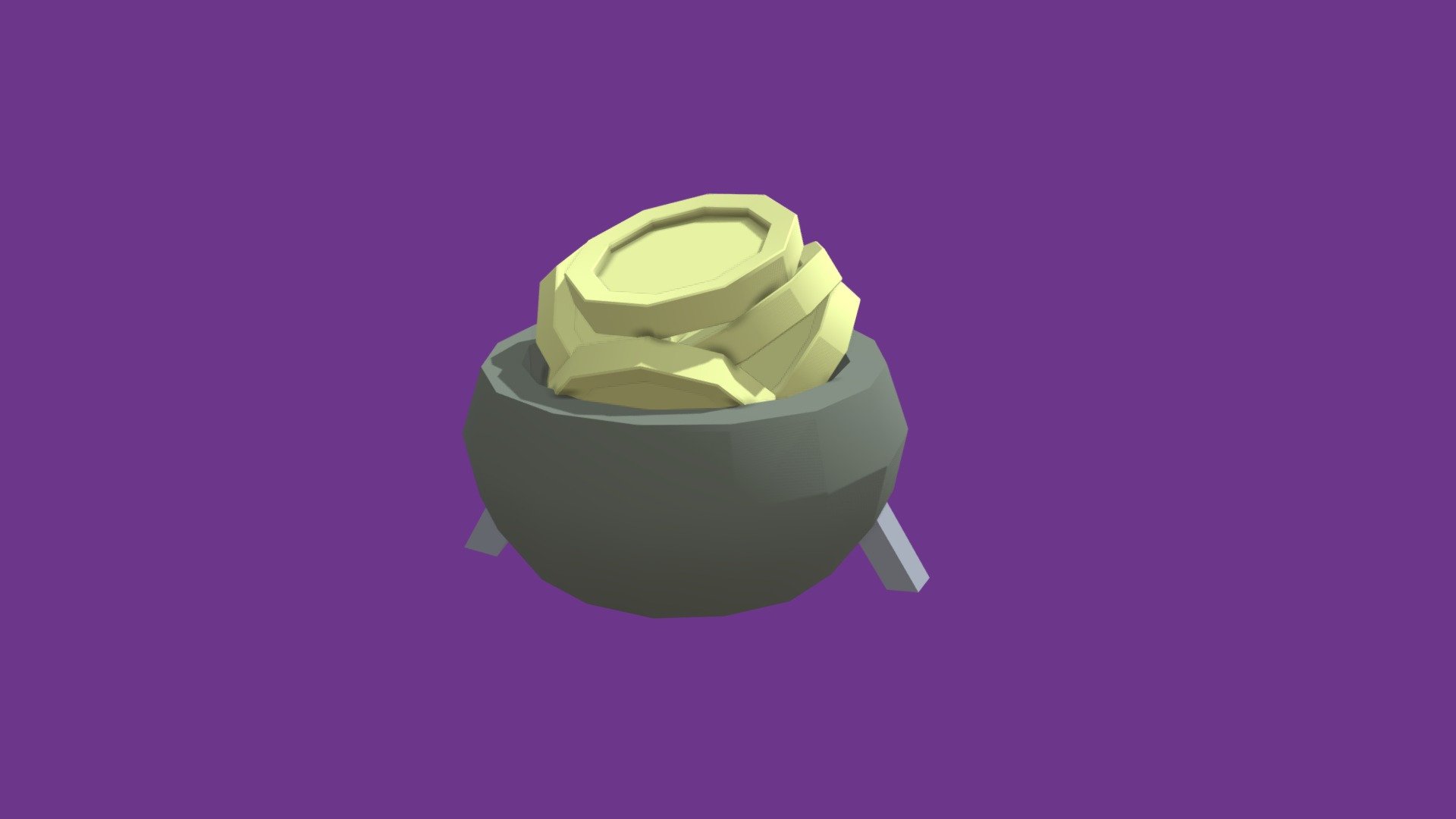 Cauldron Of Coins - 3D model by Fluffytango [6c15f4e] - Sketchfab