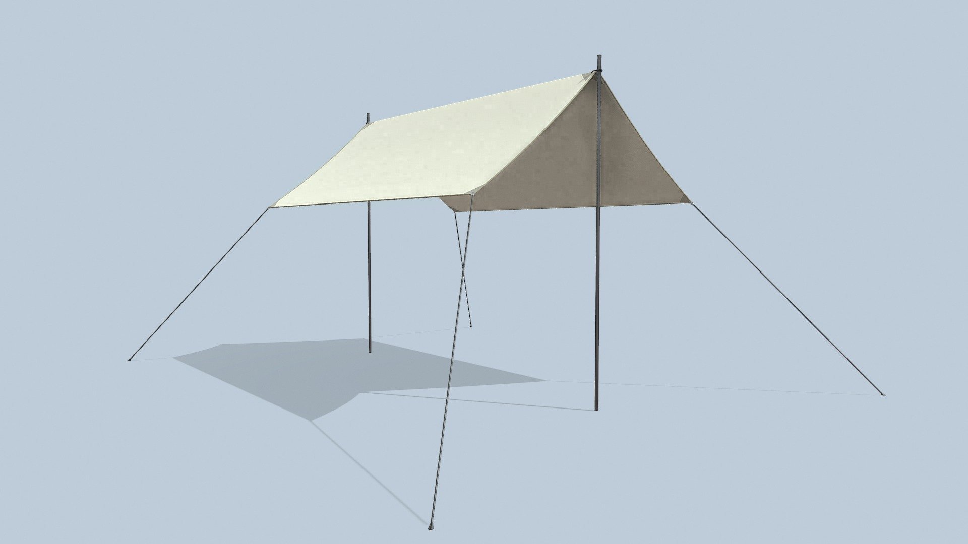 Outdoor Tent Sun Shade Canopy Rectangle Shelter - Buy Royalty Free 3D ...
