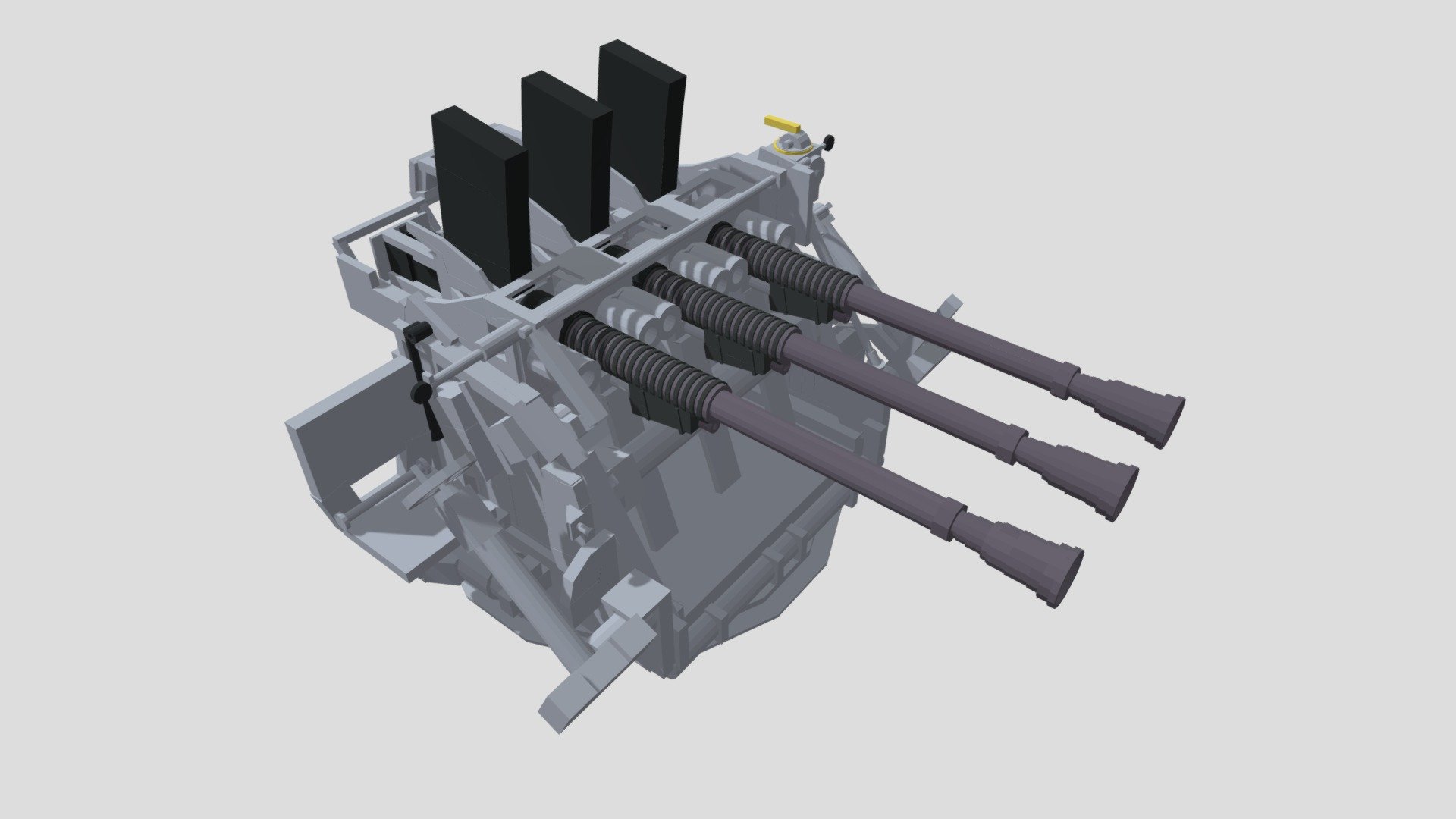 Type 96 25mm Triple AA Gun - Download Free 3D model by Ivon852 [6c18a93 ...