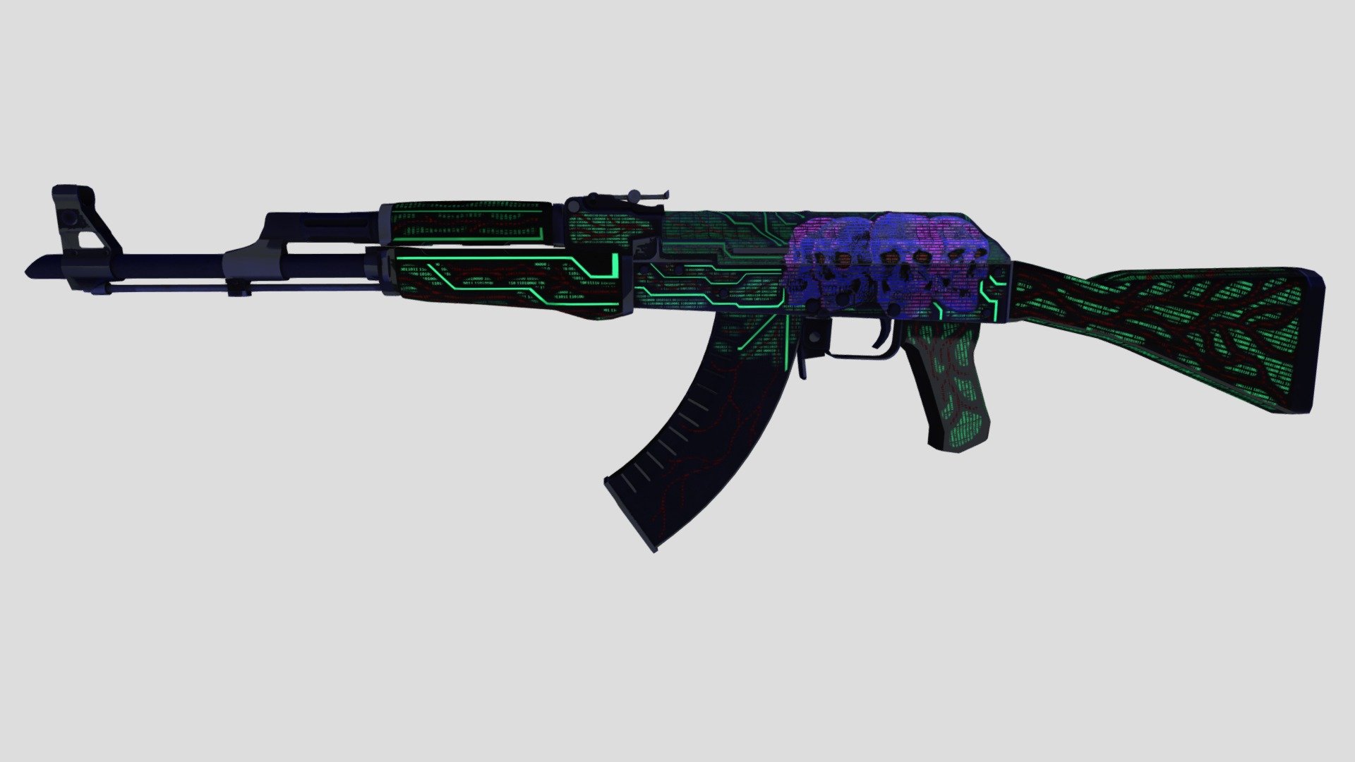 AK47 | Digital Afterlife - 3D model by D_Fox [6c1a1f7] - Sketchfab