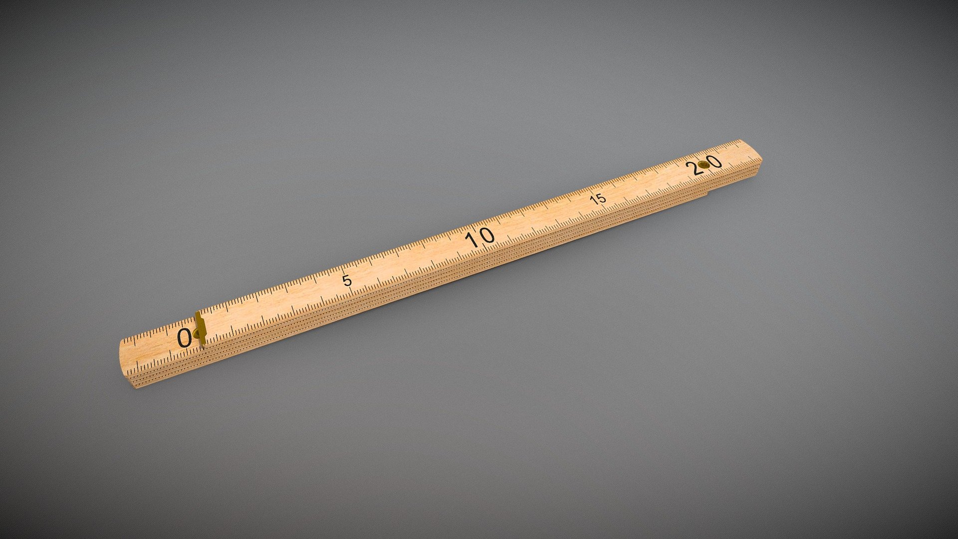 Duimstok - Ingeklapt - 3D model by Stichting Consortium ...