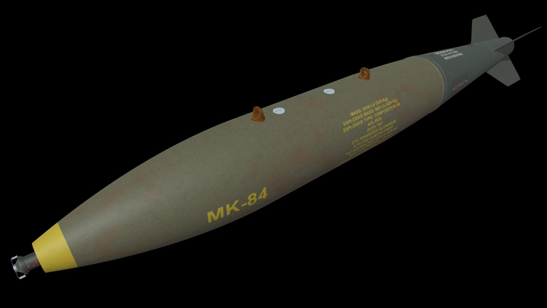MK-84-BSU-33 FUZE M904 - 3D model by Edgar Brito (@e.brito) [6c2077c] - Sketchfab