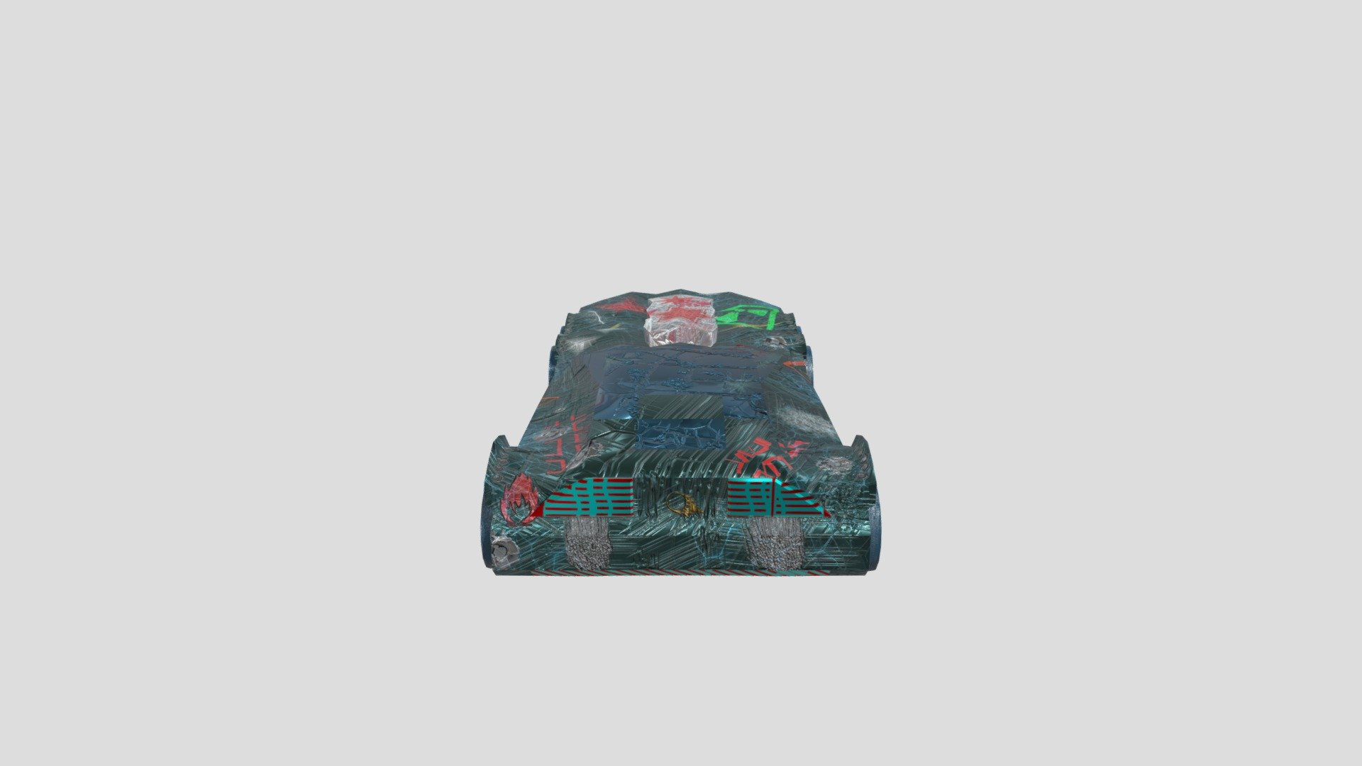 Sci Fi Car Textured - 3D model by ReVaega [6c22863] - Sketchfab