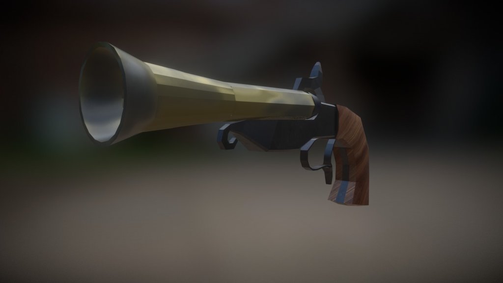 Low Poly BlunderBuss Gun - 3D model by Mel Lio (@mellio) [6c22d20 ...