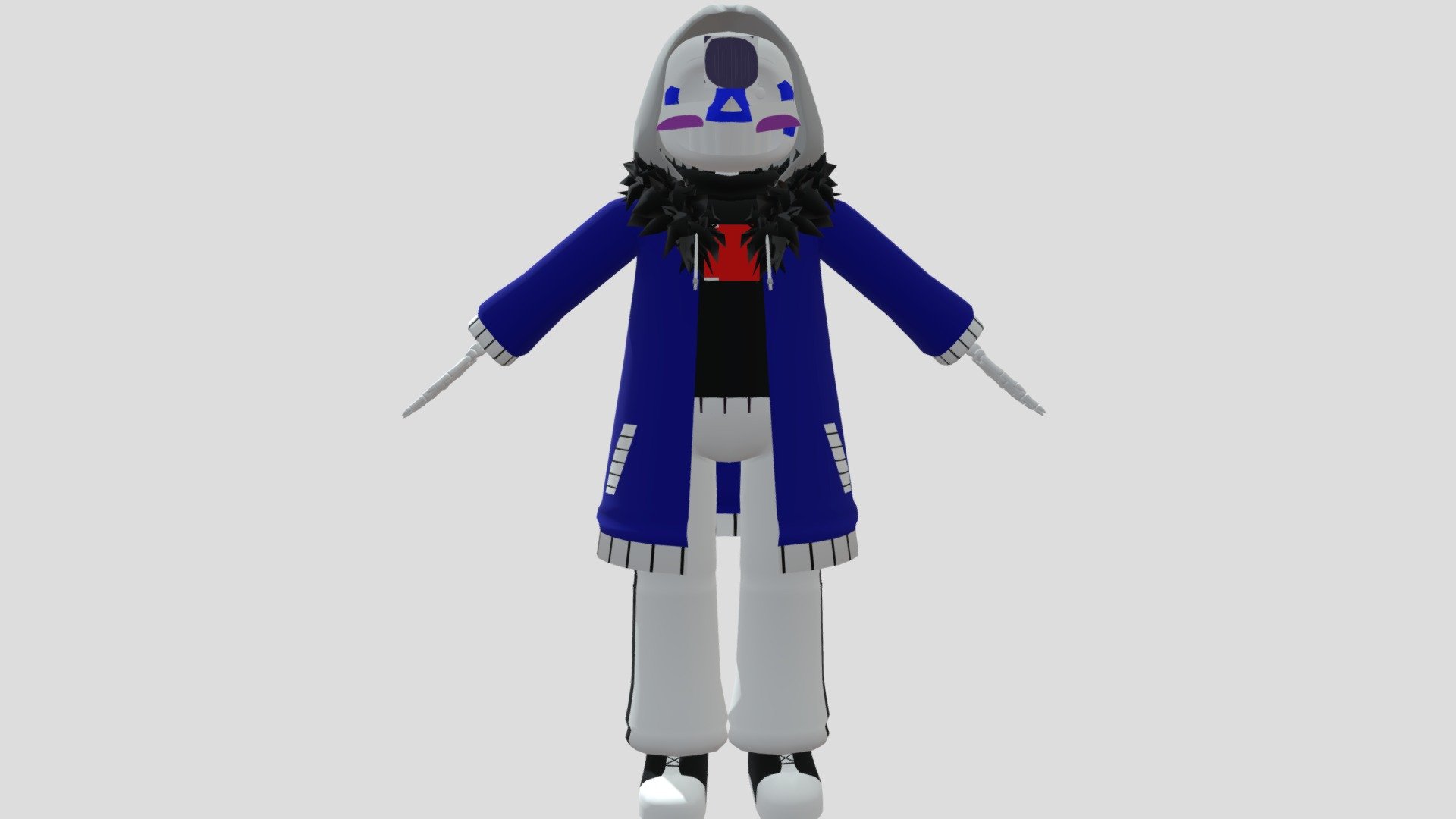 Killer Sans - Download Free 3D model by 15blue (@Sydney.Do.Carmo-soares ...