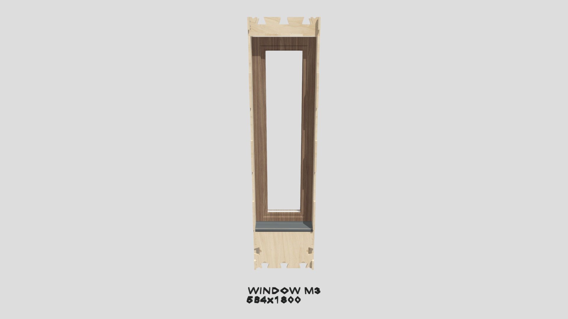 Window M3 - 3D model by zewaho [6c24ed8] - Sketchfab