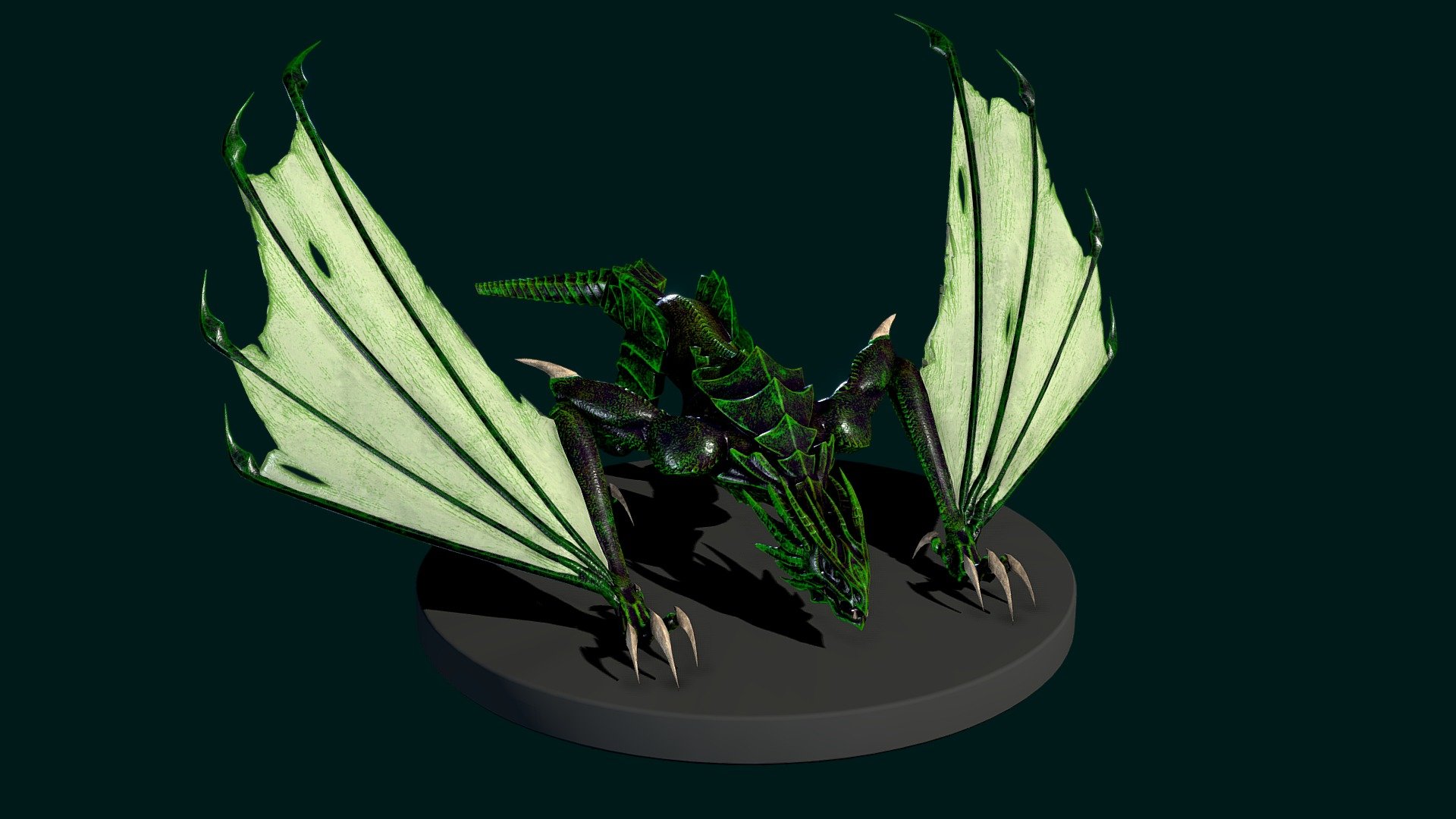 Forest Wyvern - 3D model by Archeron (@markdantonio) [6c27d17] - Sketchfab