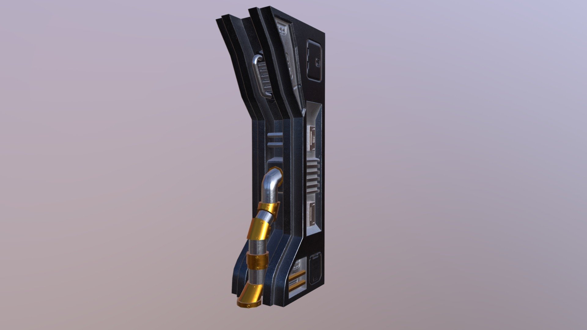Sci-Fi Pillar - 3D model by zurpaah [6c2a2a4] - Sketchfab