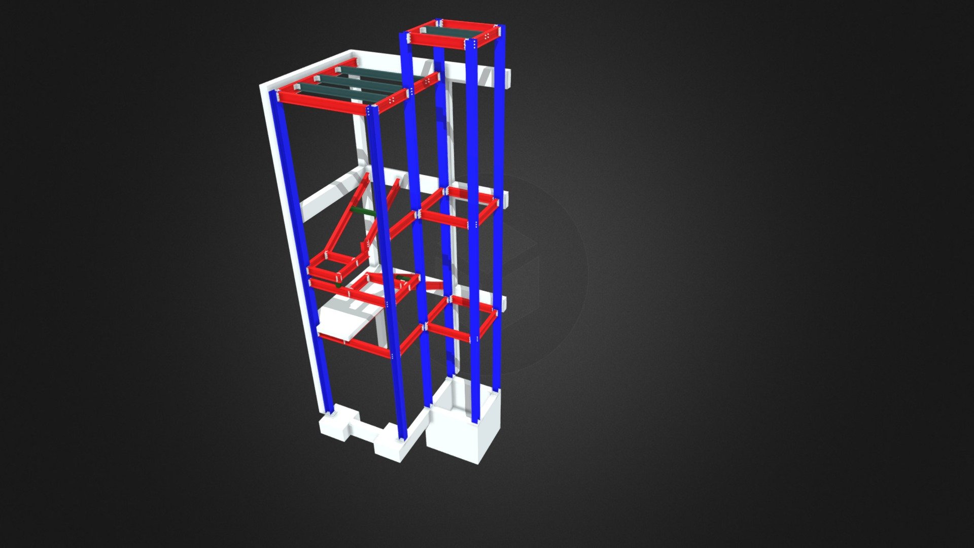 206. STAIRCASE AND ELEVATOR - 3D model by Ioannis Makariou ...