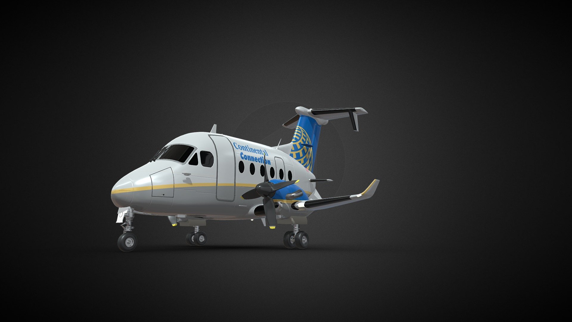 Mini Beechcraft B1900D - Buy Royalty Free 3D model by Sofyan Kurniawan ...