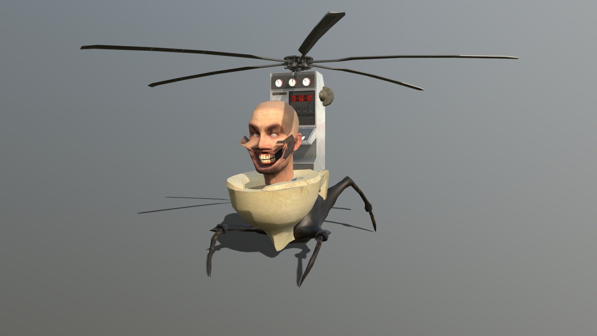 Large Helicopter Parasite Toilet - Download Free 3D model by User09 ...