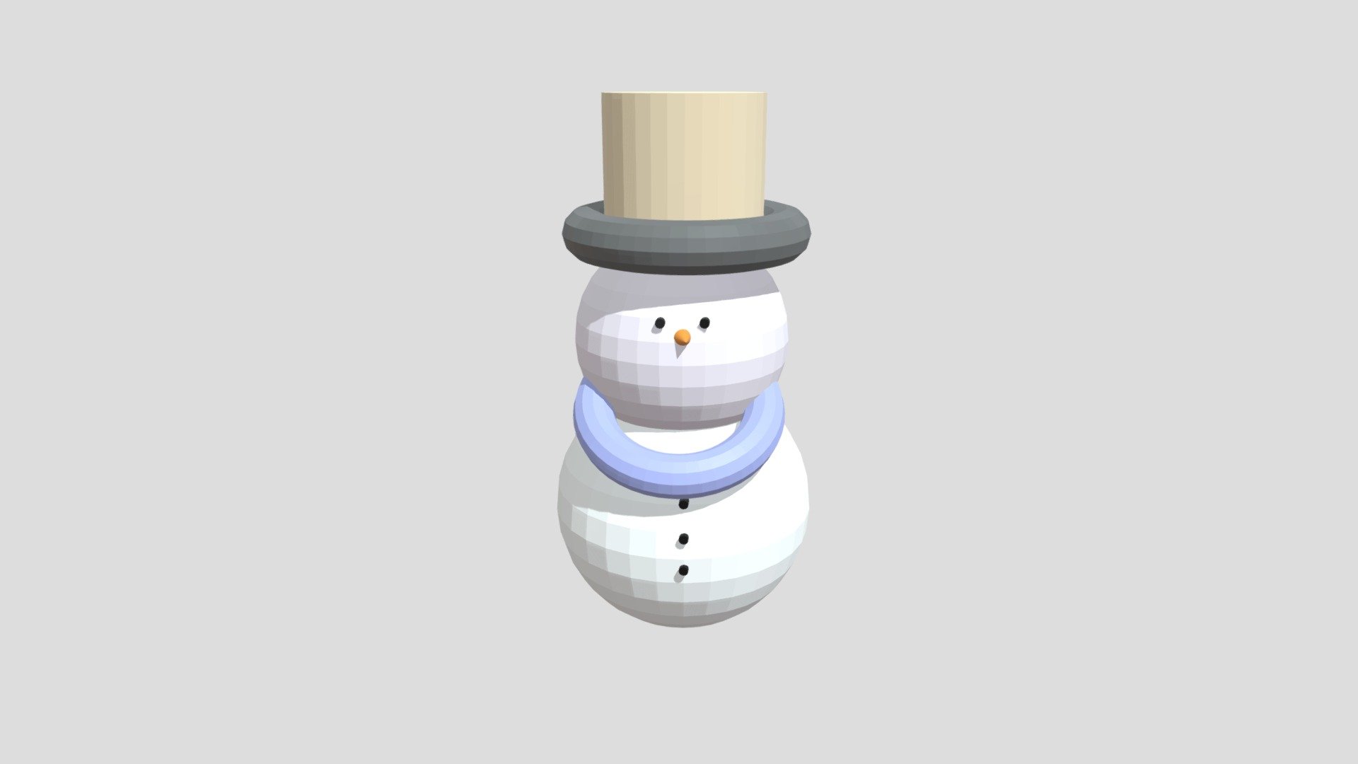 smol snowman3 - 3D model by juuqy (@cristellechoo) [6c2ced4] - Sketchfab