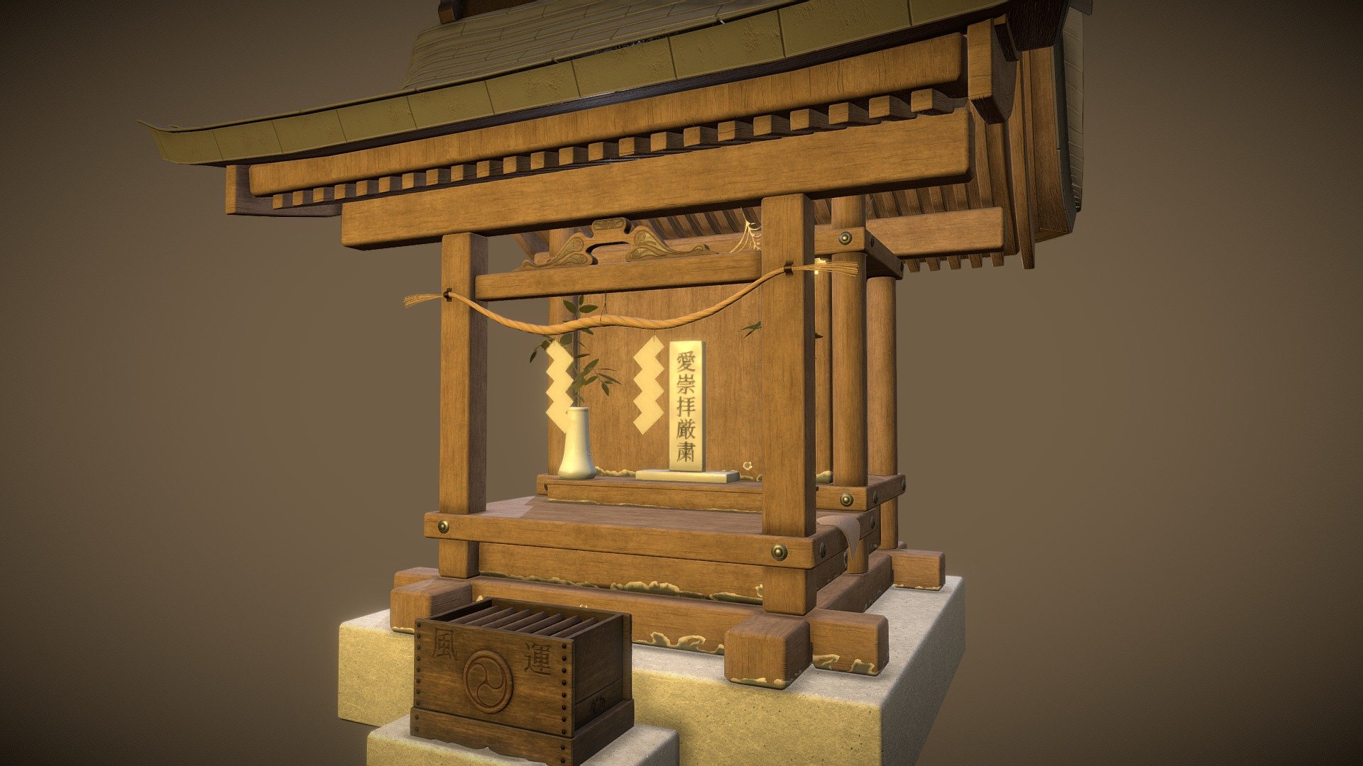 Hokora Shrine - 3D model by BenjaminRiggs (@fabledgrayble) [6c2f142 ...