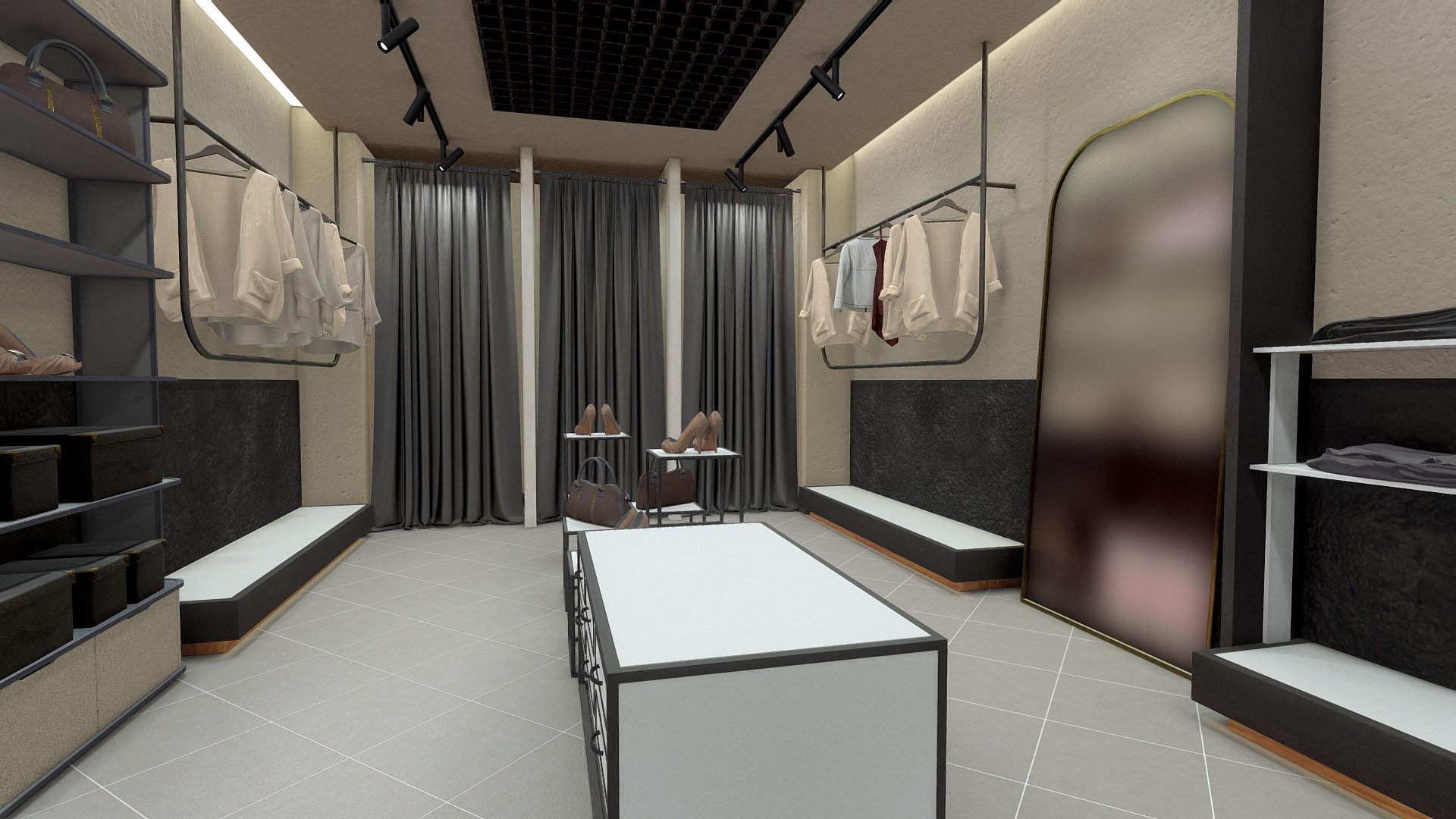 fashion Shop - clothes - Buy Royalty Free 3D model by Inmersivo S.A.S ...