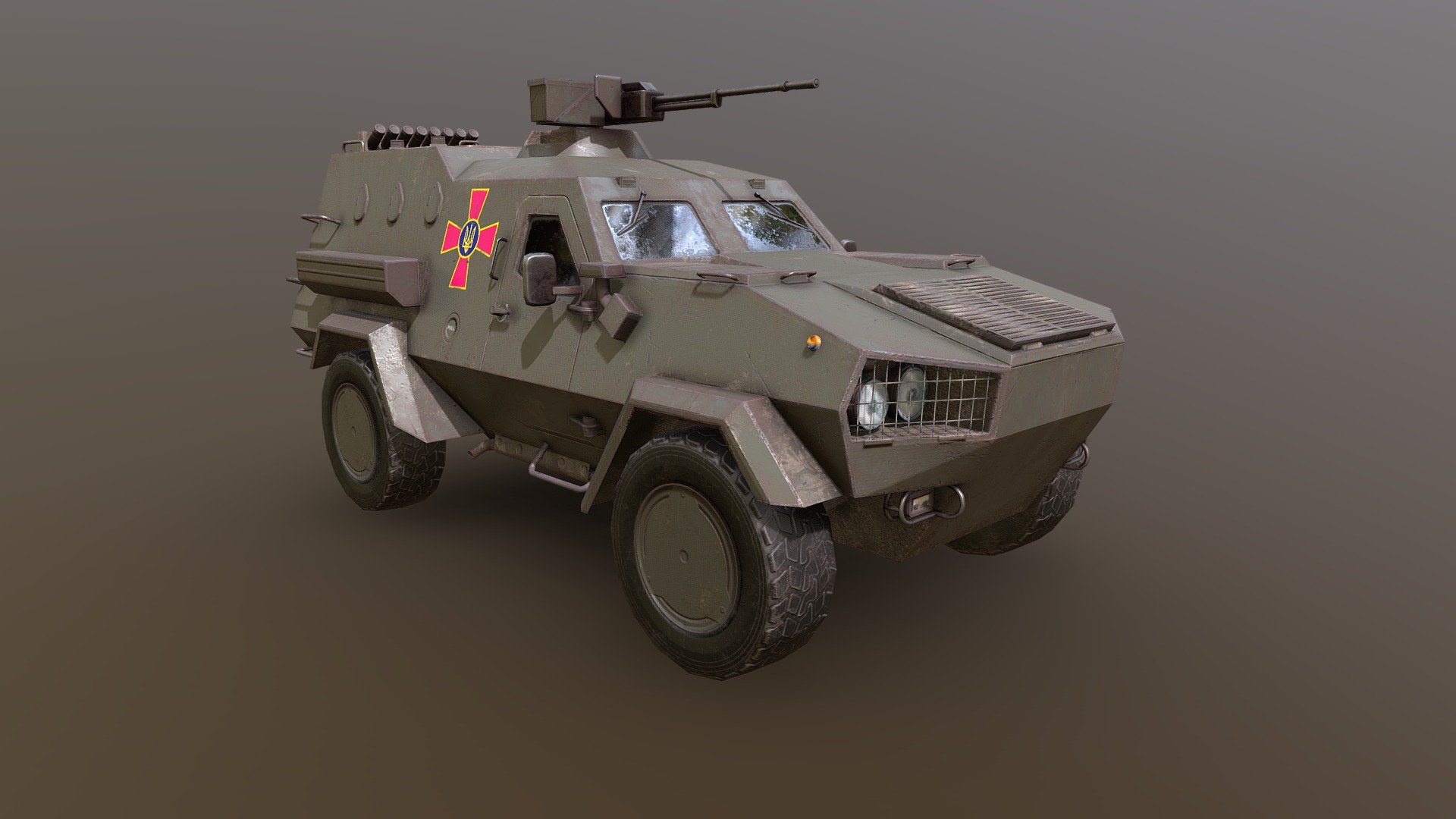 Dozor-B low poly game model - 3D model by creosine [6c34176] - Sketchfab