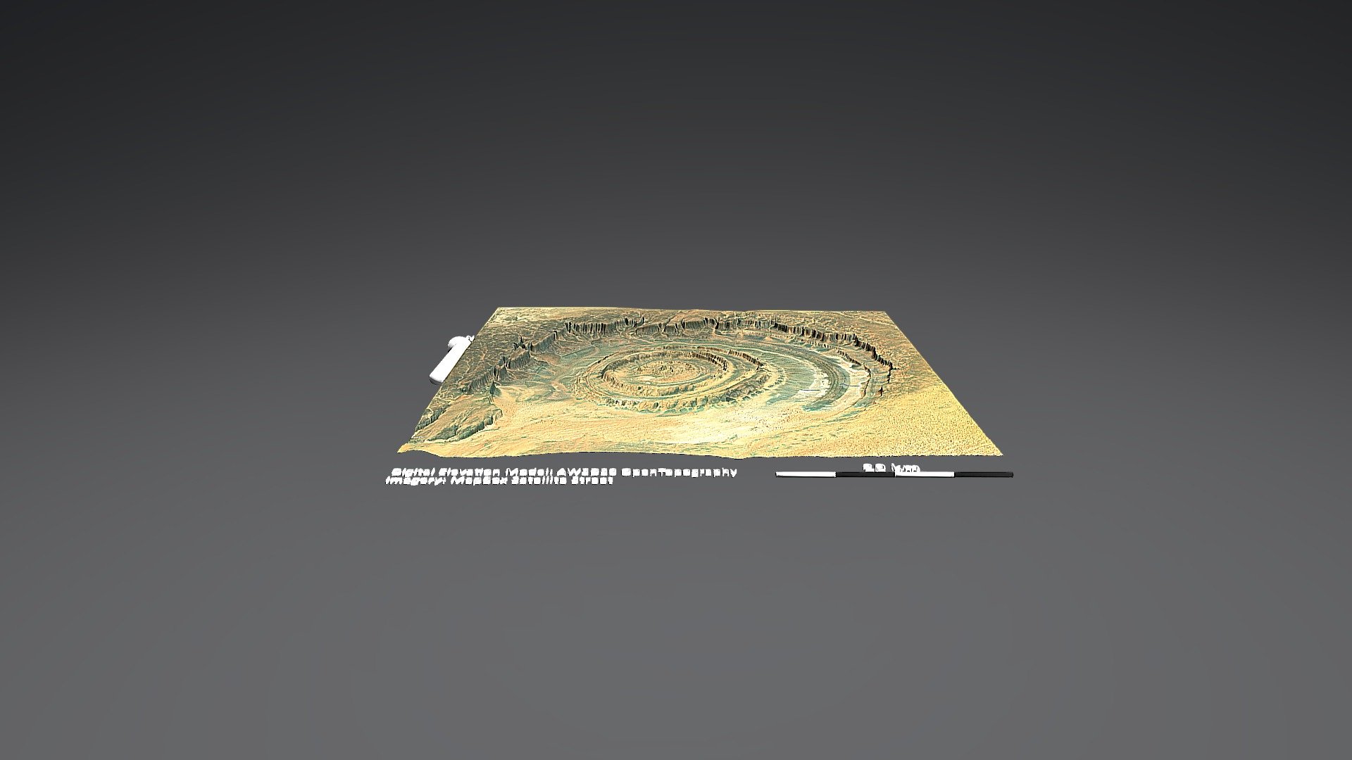 Richat Structure Mauritania - Download Free 3D model by arakiminoru ...