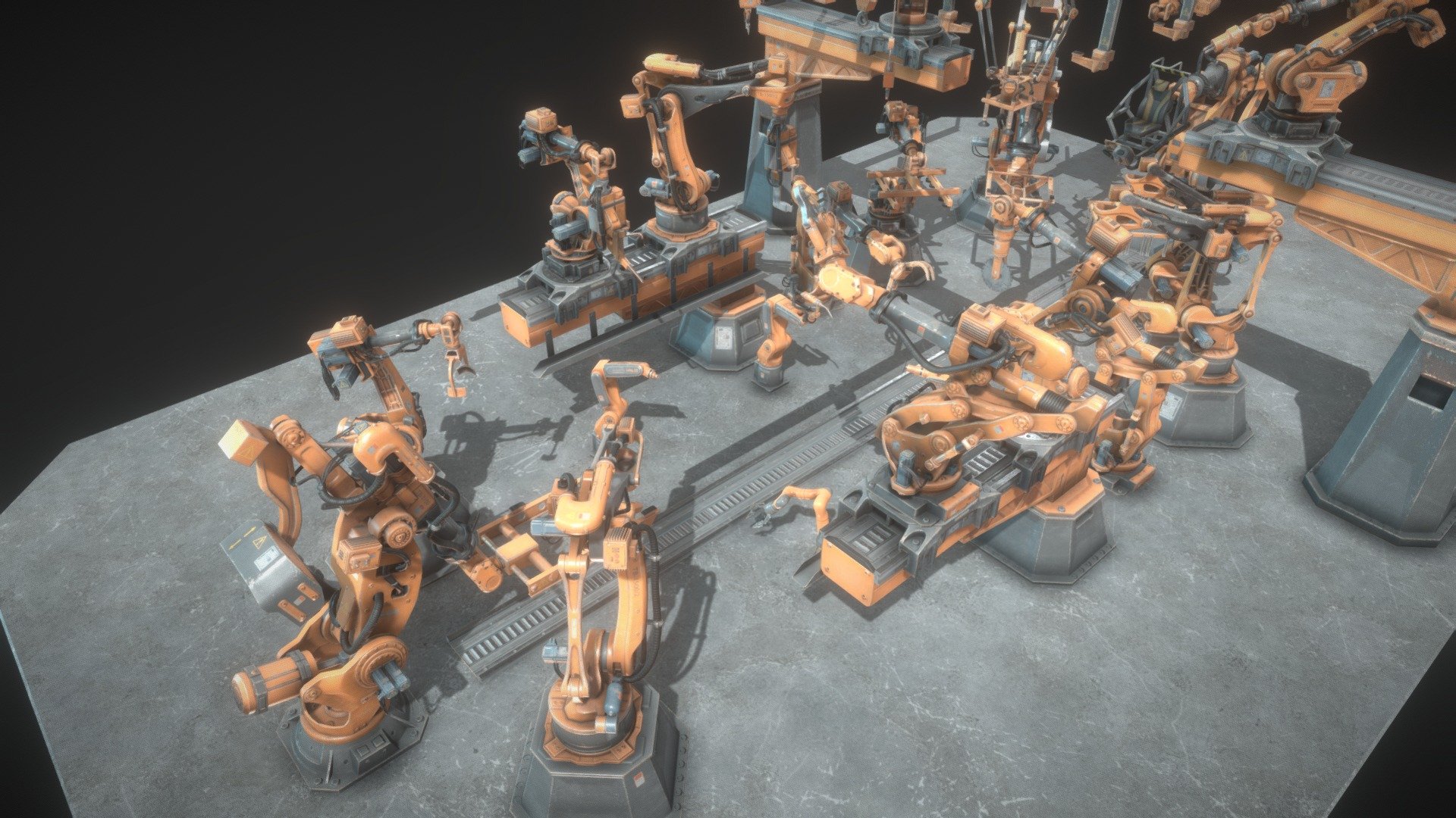 Industrial Robot Pack - 3D model by VP.Studio3d [6c35f7a] - Sketchfab