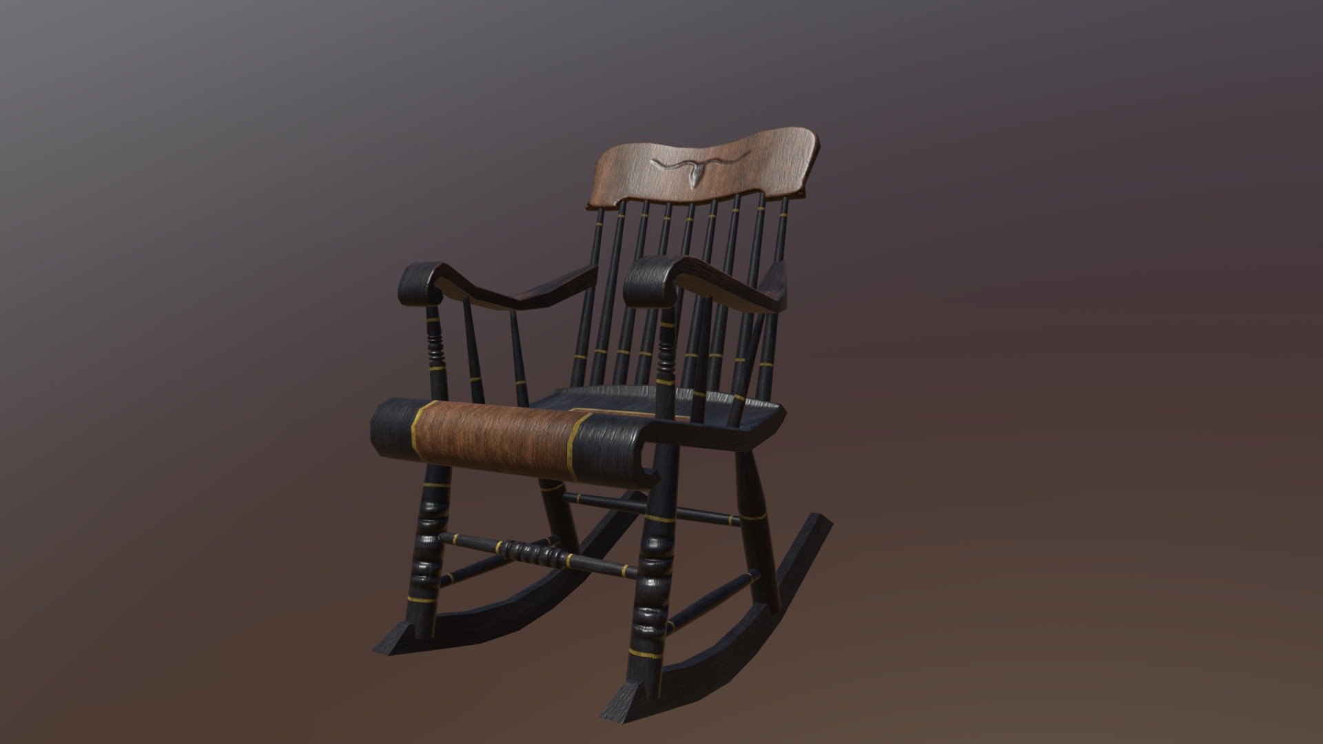 Rocking Chair - 3D model by Zac Rutten (@Zacman70) [6c36e43] - Sketchfab