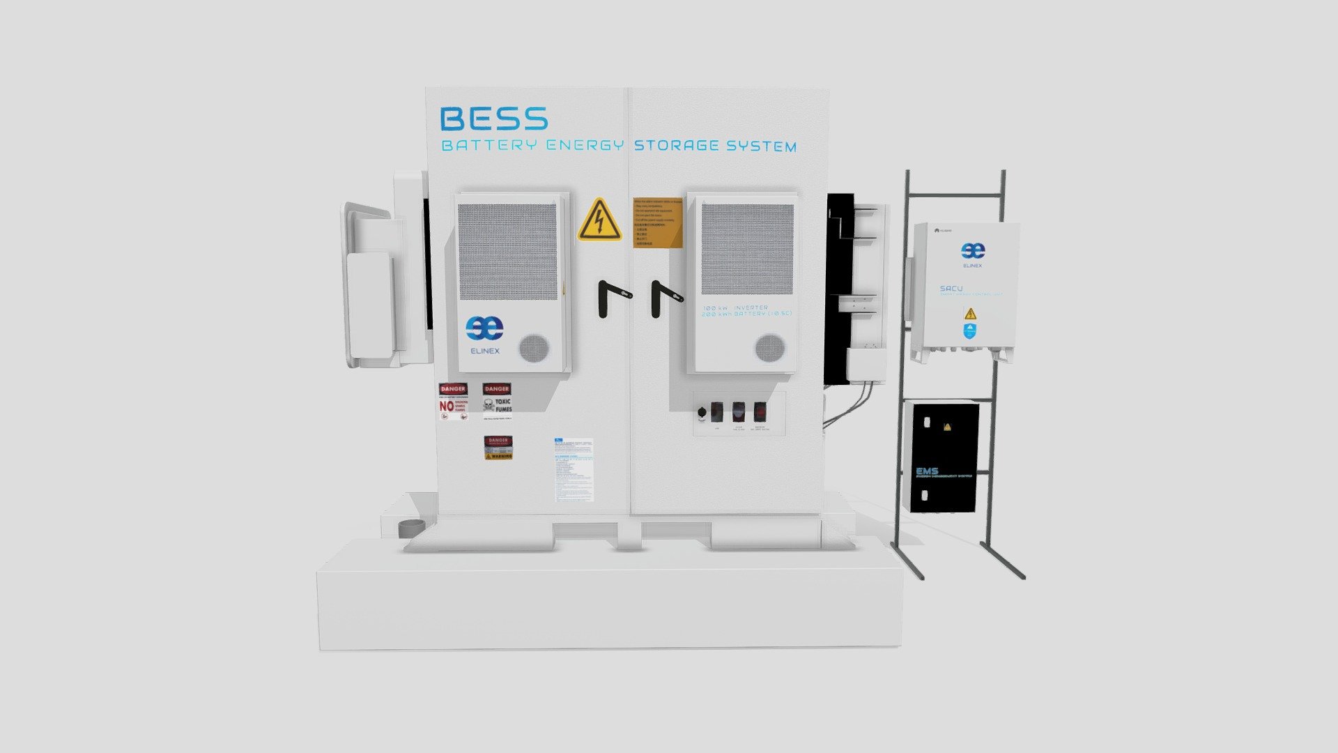 Elinex BESS - 3D model by 360Fabriek [6c37fba] - Sketchfab