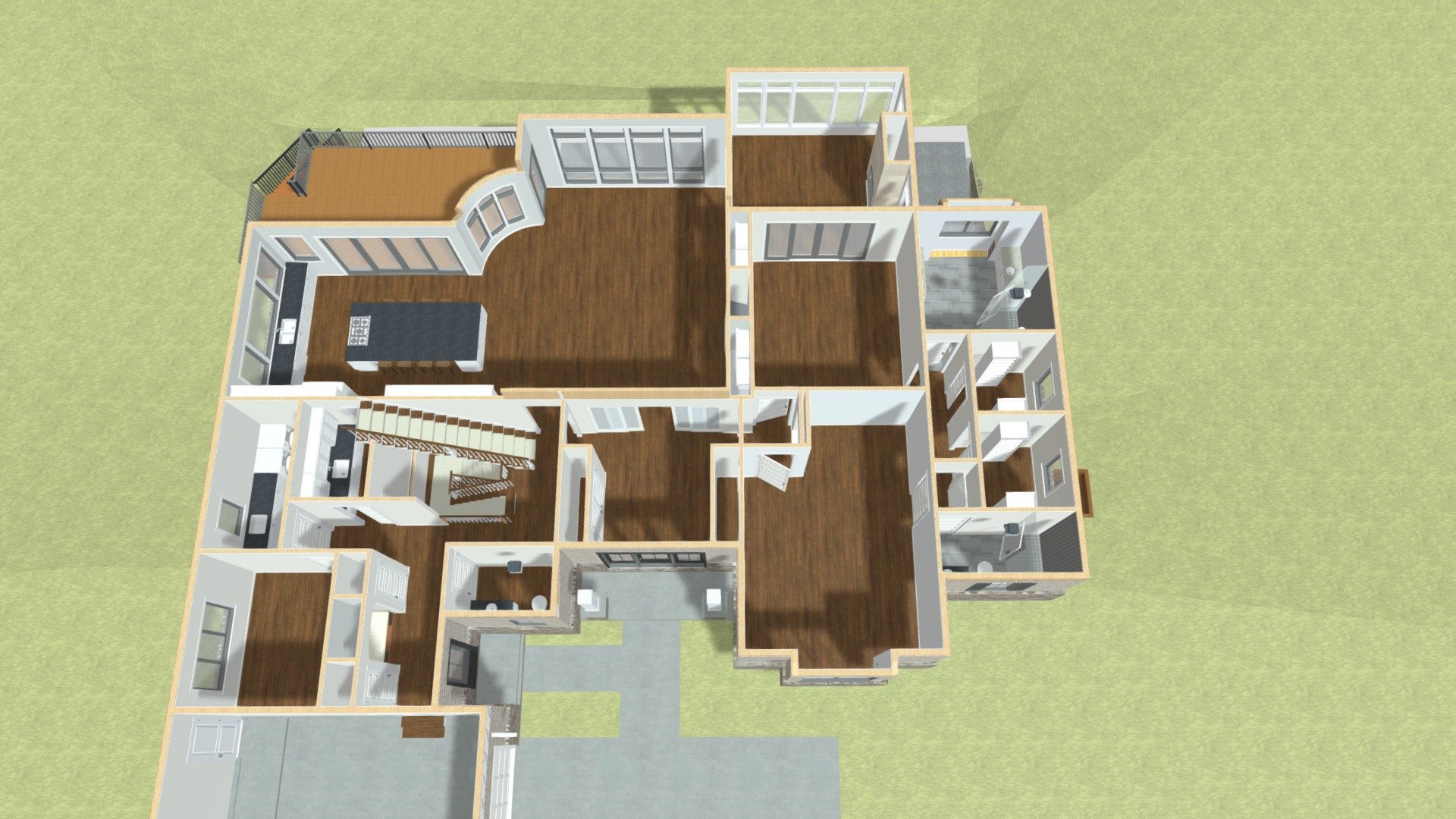 Main Level - 3D model by OakBridge Development (@oakbridge) [6c380e3 ...