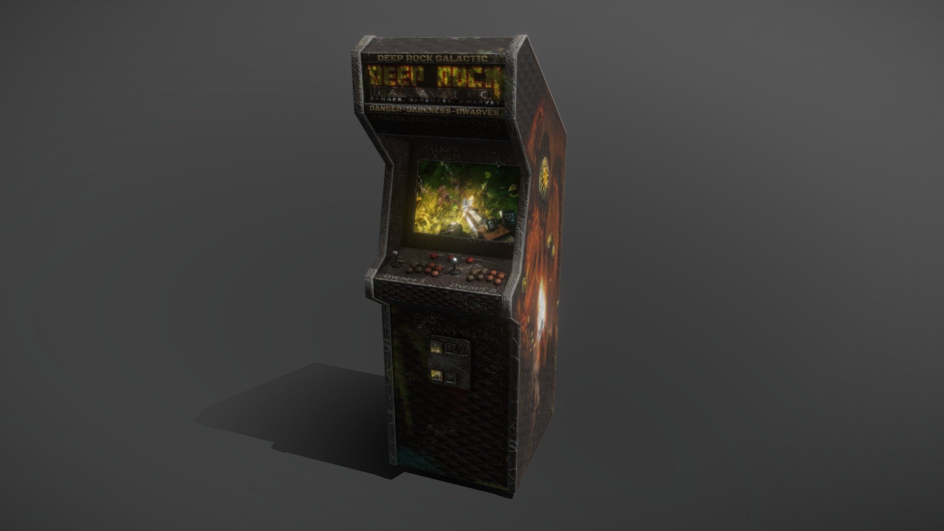 Deep Rock Galactic Arcade Machine - Download Free 3D model by Iñaki ...