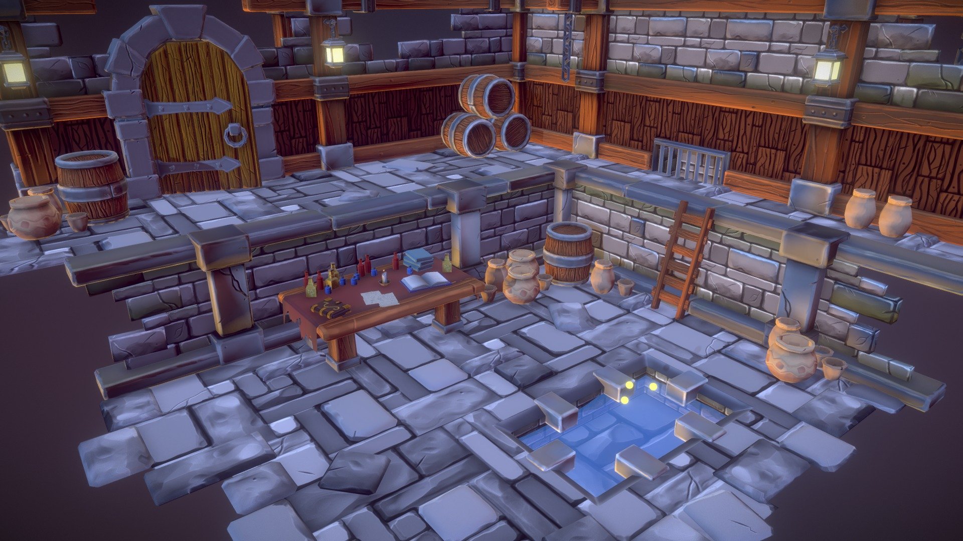 Dungeon Scene - 3D model by Joyce Silva (@joyce.silva) [6c3dd9c ...