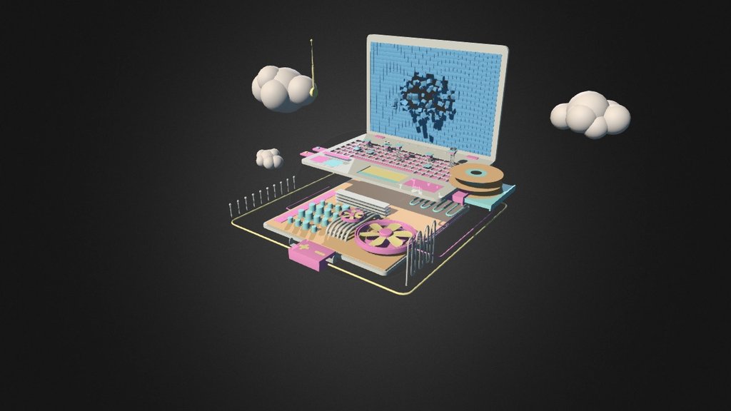 Toy Computer - 3D model by Colin Charles (@Colin_Charles) [6c4202e ...