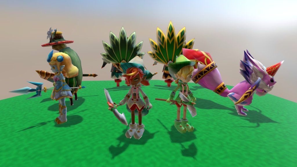Orbitsaga Character Models - 3D model by MianartXII [6c423cf] - Sketchfab