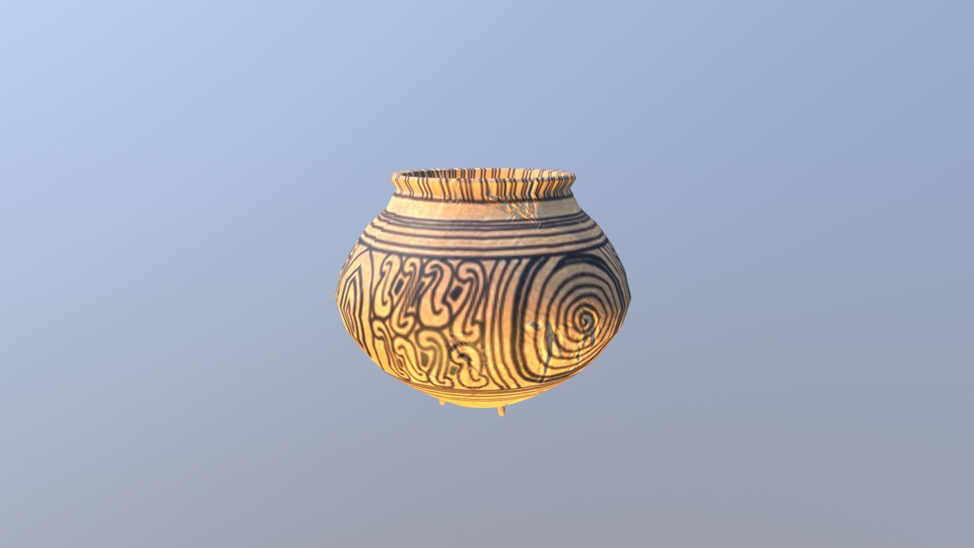 Painted Urn - 3D model by vtp [6c426a0] - Sketchfab