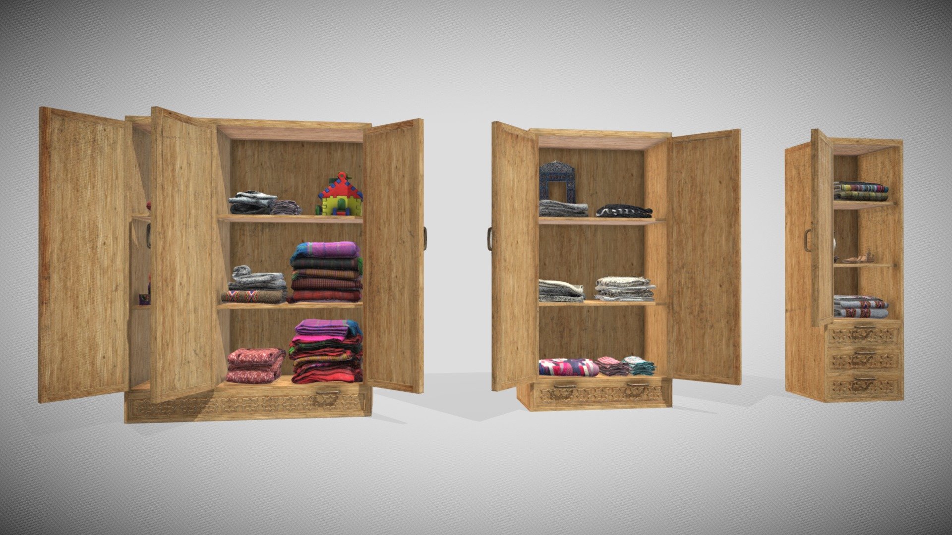 Wardrobe Set - Armadillo_Farcito - Buy Royalty Free 3D model by ...