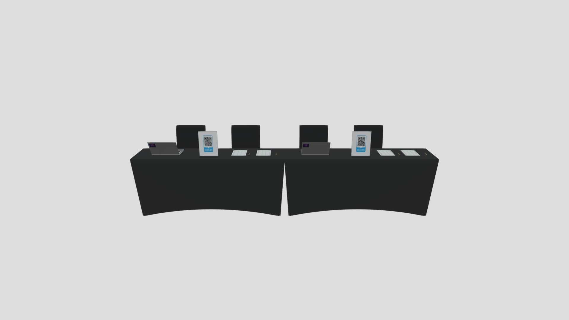 REGISTRATION TABLE N CHAIR - Download Free 3D model by eventdesignws ...