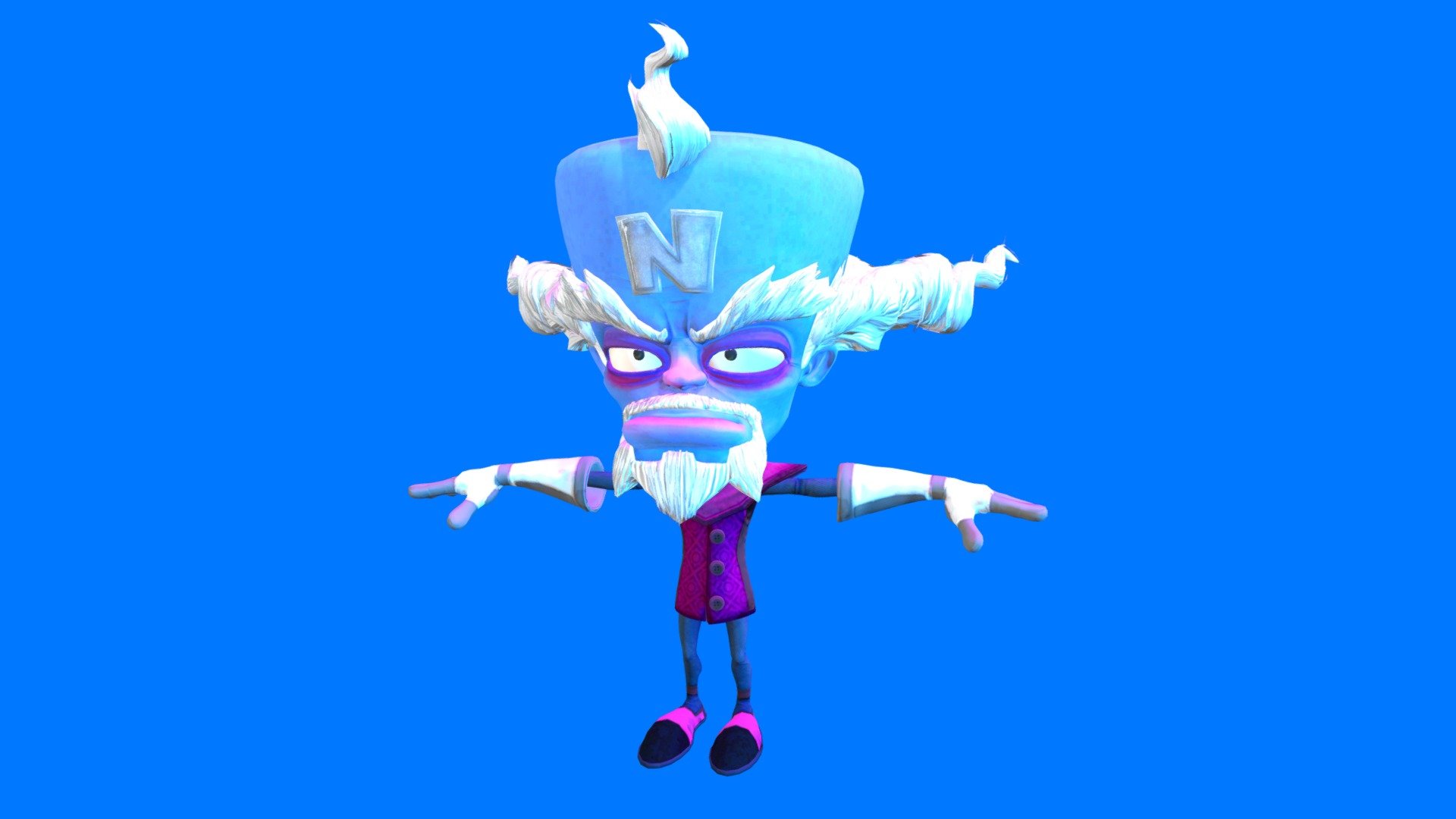 Blue Neo Cortex - Download Free 3D model by Random Daily Models ...