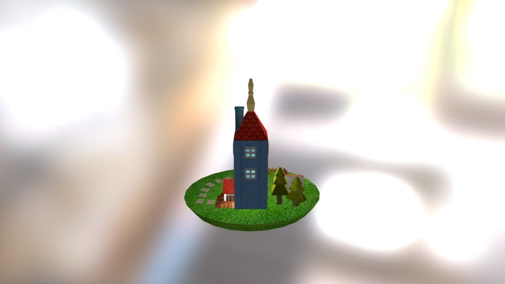 1025448077 MOOMIN HOUSE - 3D model by wang0905 [6c4e957] - Sketchfab
