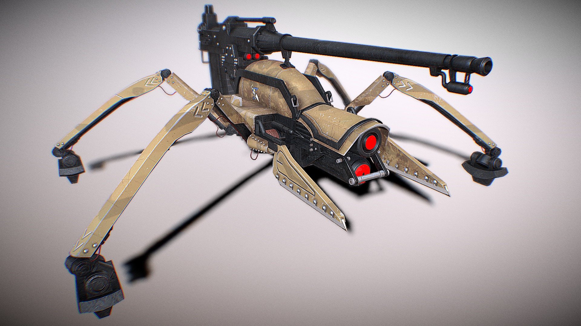 Folder Assignment A - Hard Surface Mechanism - 3D model by Thammathon ...