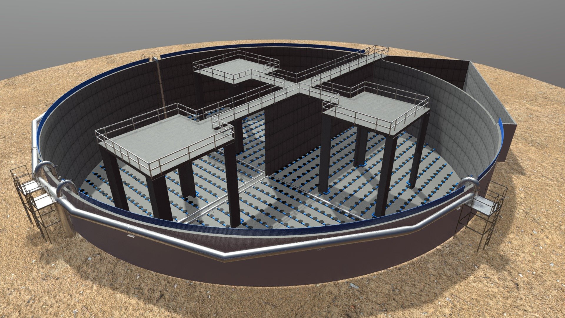 Reactor biológico N°3 Curicó - 3D model by Consorcio Leco (@Consorcio ...