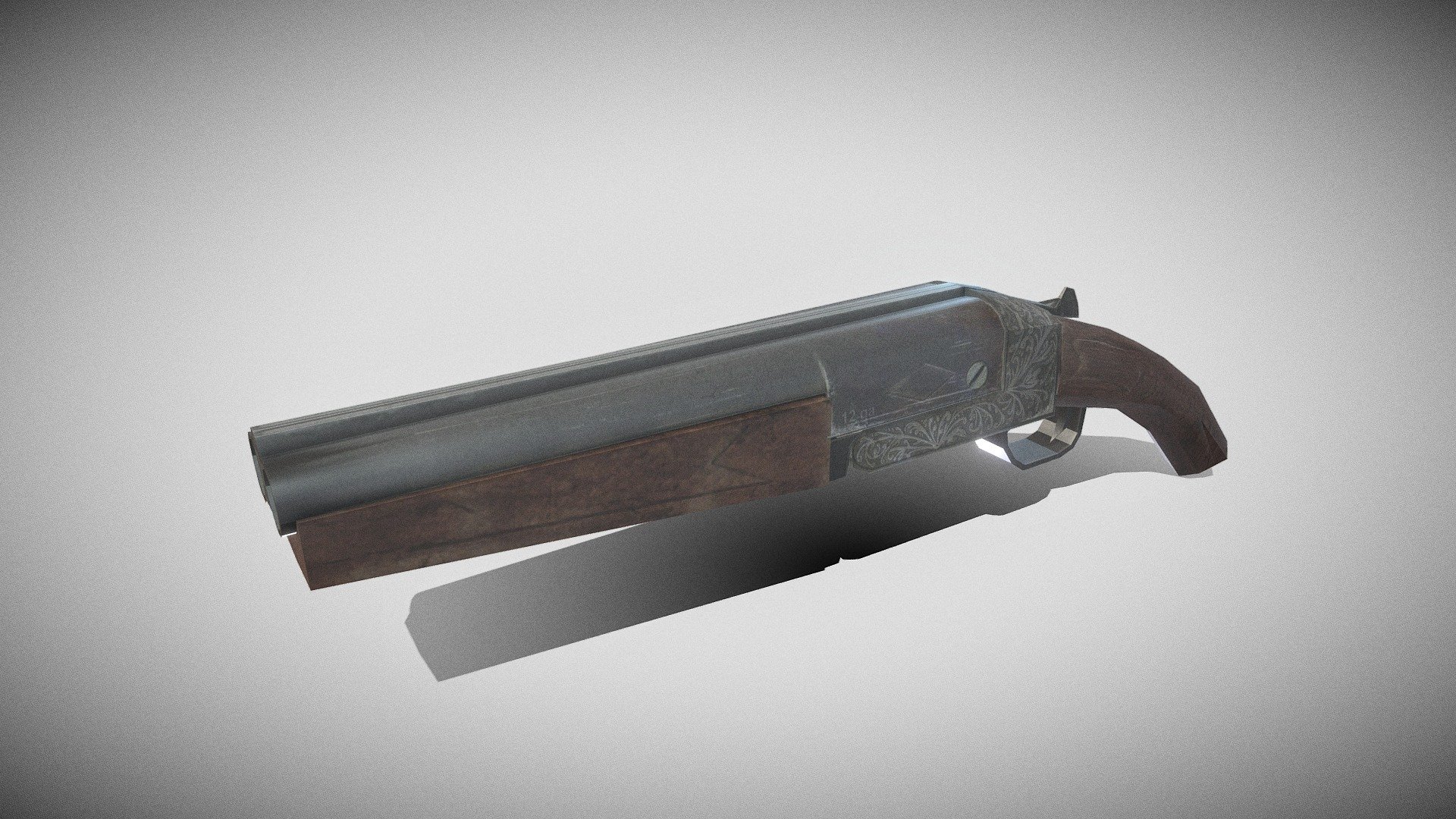 Double Barrel Shotgun - Download Free 3D model by Ivan008 (@hukan008 ...