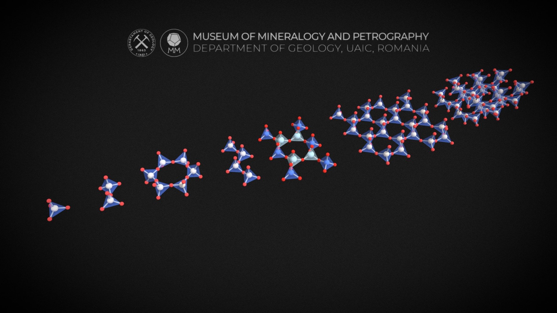 Structural linkage among silicate minerals #1 - 3D model by Museum of ...