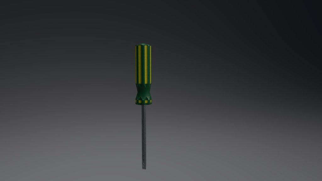 Low Poly Screw Driver - 3D model by silentgal [6c549eb] - Sketchfab
