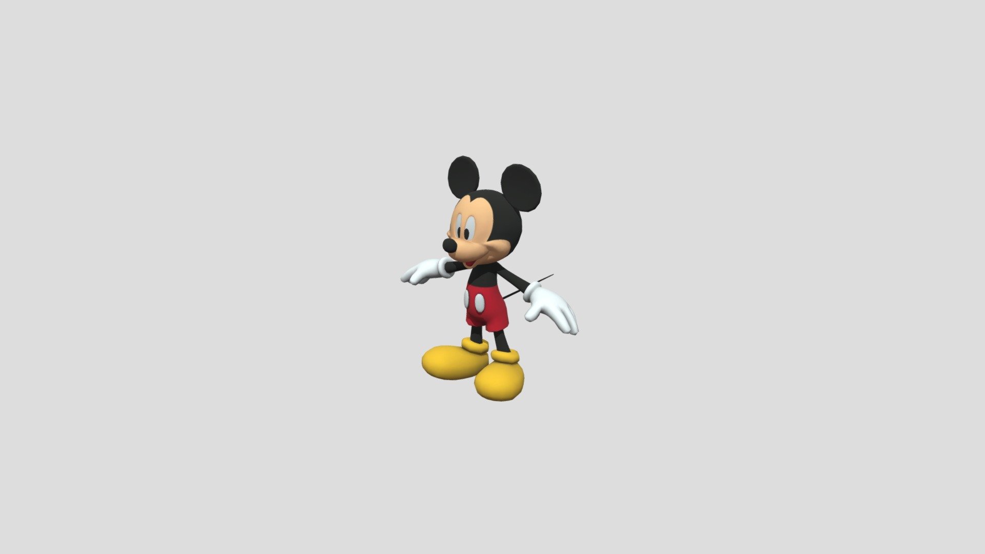 Mickey - Download Free 3D model by Beople 3D (@adrianmontrob10 ...
