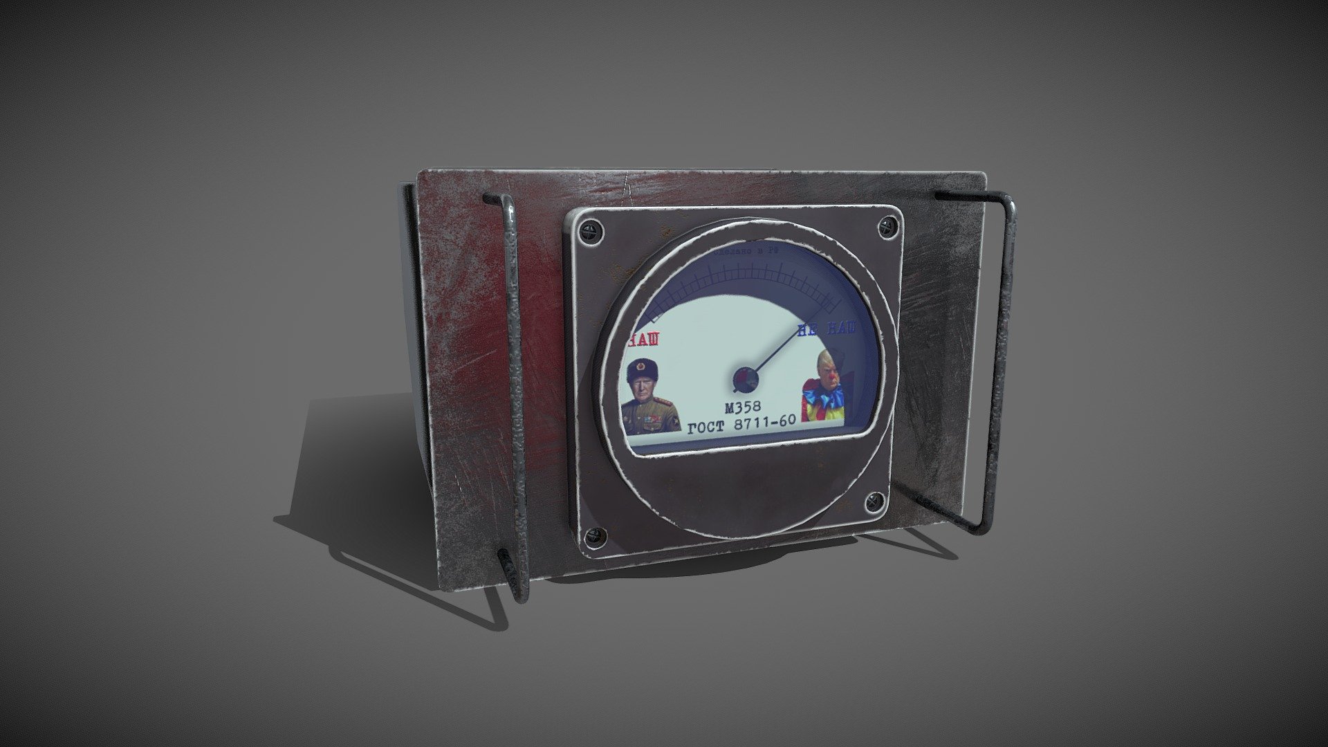 A Trump-O-Meter. - 3D model by Valger [6c58d83] - Sketchfab